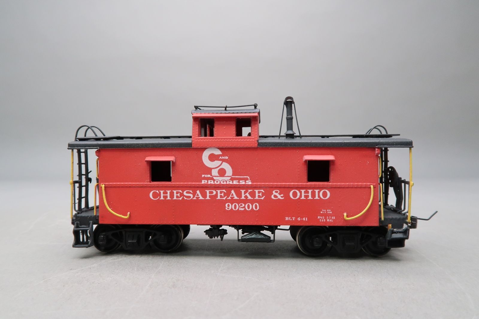 HO Brass Model - OMI 1115 C&O Chesapeake & Ohio Steel Caboose #90200 ...
