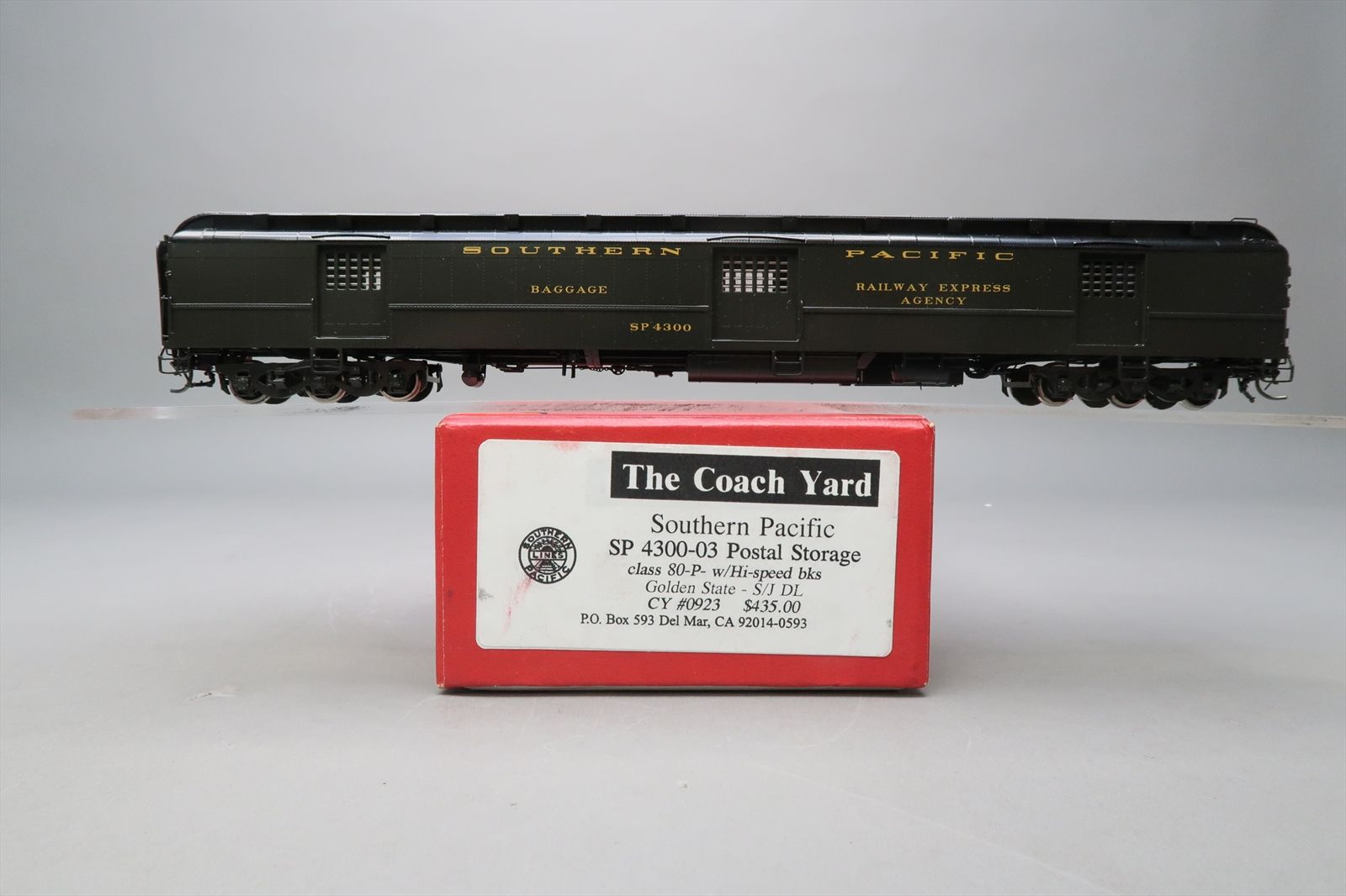 HO Brass Model - TCY 0923 SP Southern Pacific Postal Storage Car #4300 ...