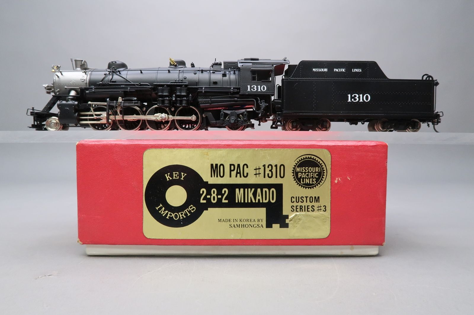 HO Brass Model - Key CS#3 MP MoPac Missouri Pacific 2-8-2 #1310 - F/P ...