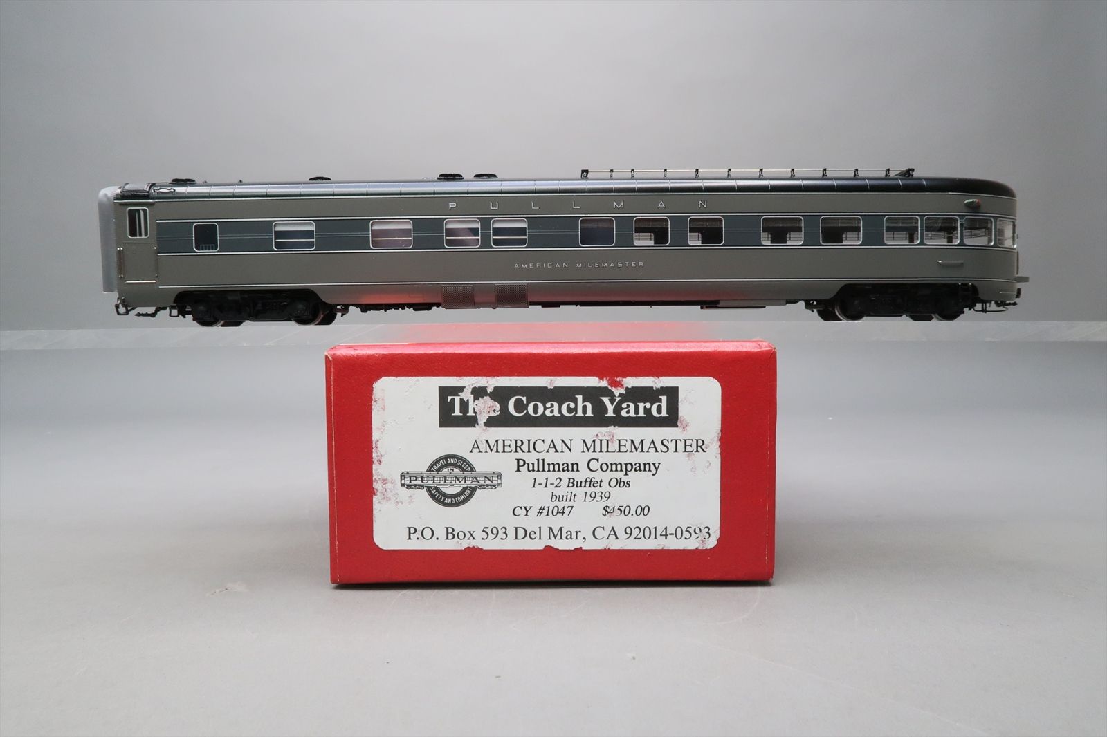 HO Brass Model - TCY 1047 Pullman 1-1-2 Buffet Observation American ...