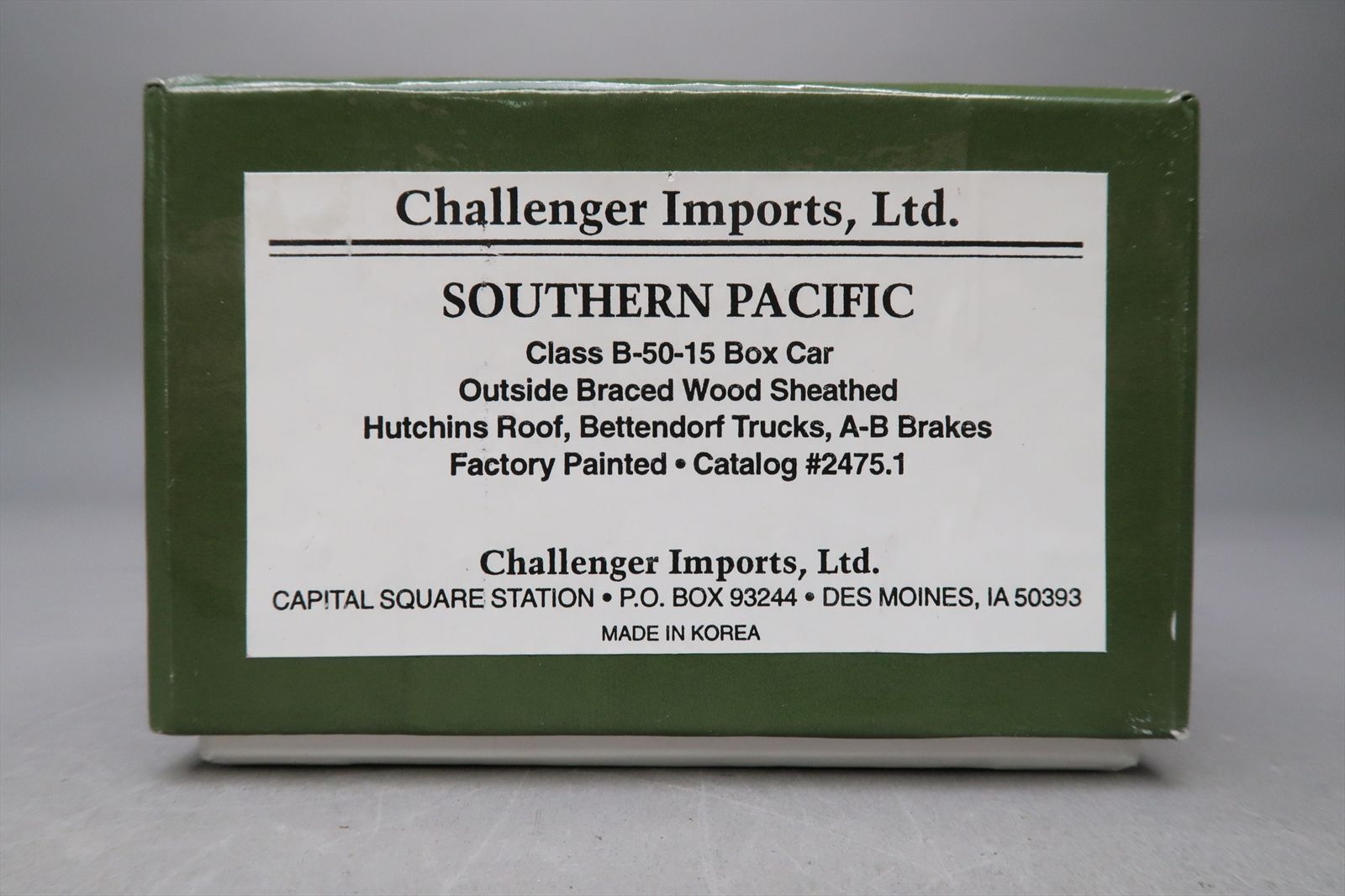 HO Brass Model - CIL 2475.1 SP Southern Pacific B-50-15 Outside Braced ...