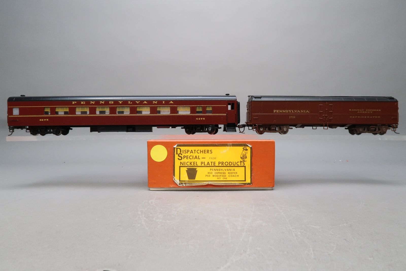 HO Brass Model - NPP PRR Pennsylvania P50 Modified Coach + R50 Express ...