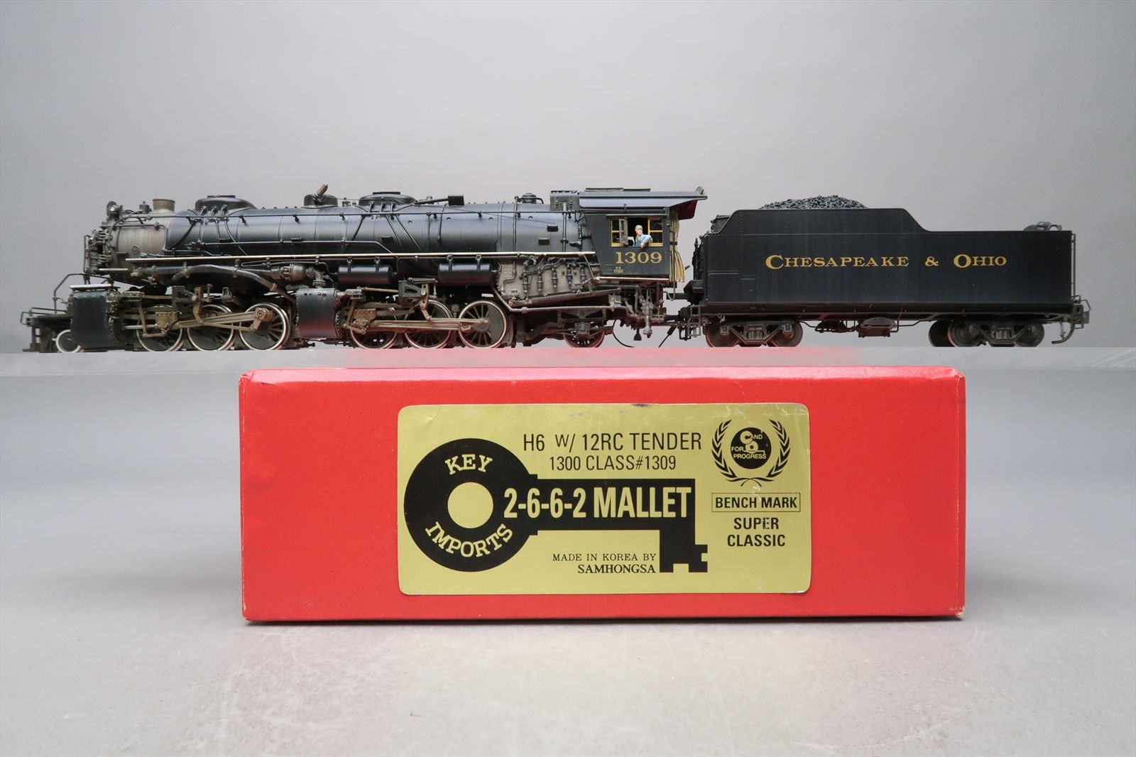 HO Brass Model - Key Benchmark Super Classic C&O Chesapeake & Ohio H6 2 ...