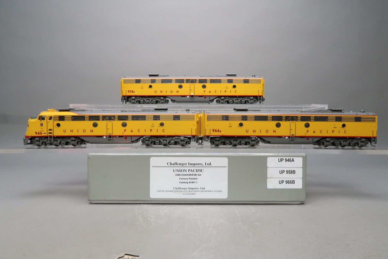 HO Brass Model - CIL 2467.1 UP Union Pacific EMD E9 E9A E9B A-B-B Set ...
