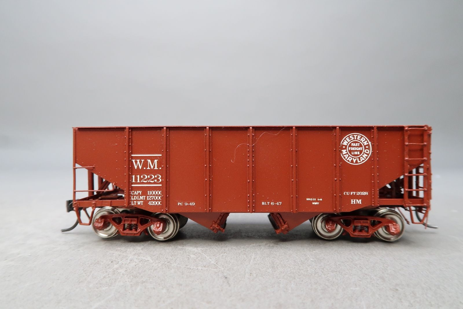 HO Brass Model - OMI 3088 WM Western Maryland 55-Ton 2-Bay Hopper ...