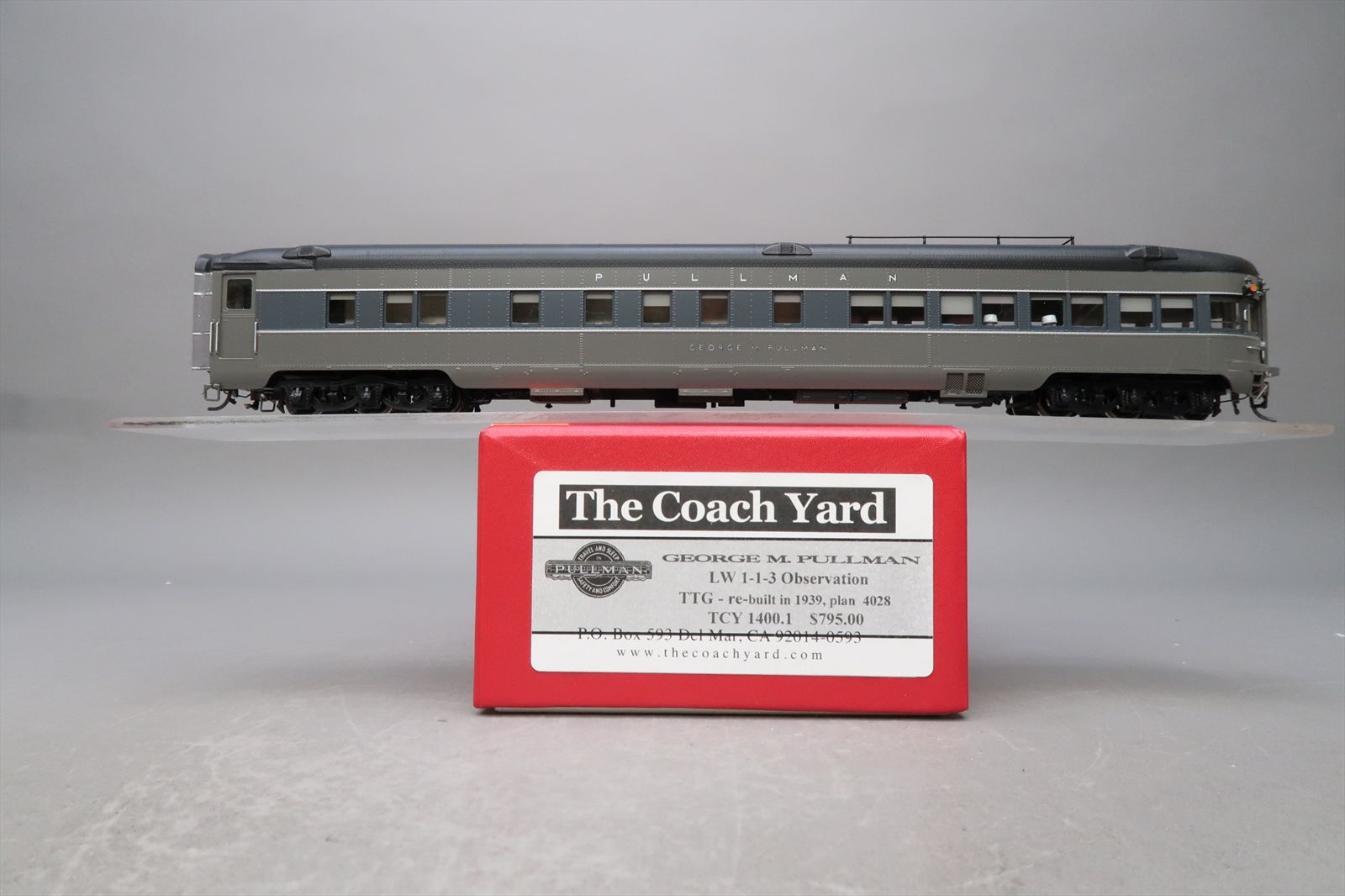 HO Brass Model - TCY 1400.1 Pullman LW Lightweight TTG 1-1-3 ...