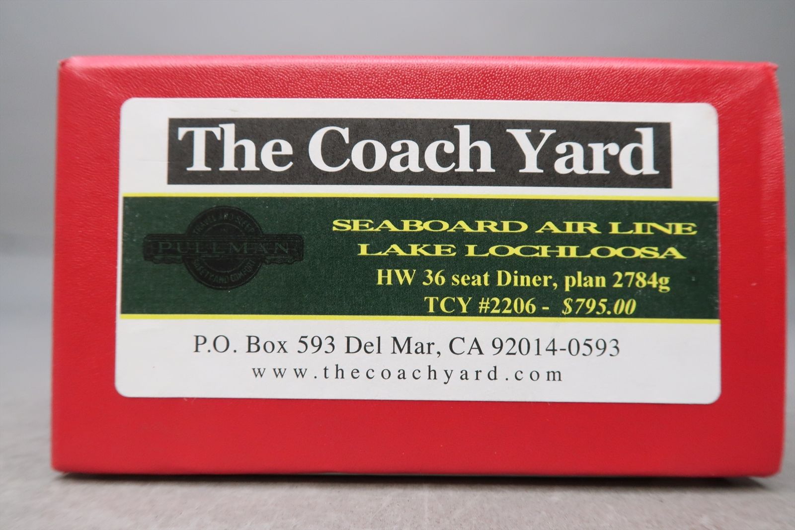 HO Brass Model - TCY 2206 SAL Seaboard Air Line HW Heavyweight 36 Seat ...