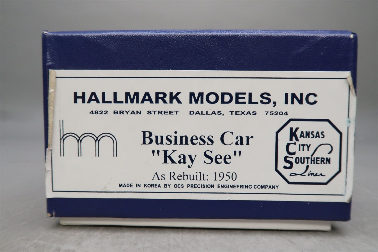 HO Brass Model - HM Hallmark KCS Kansas City Southern Business Car 1950 ...