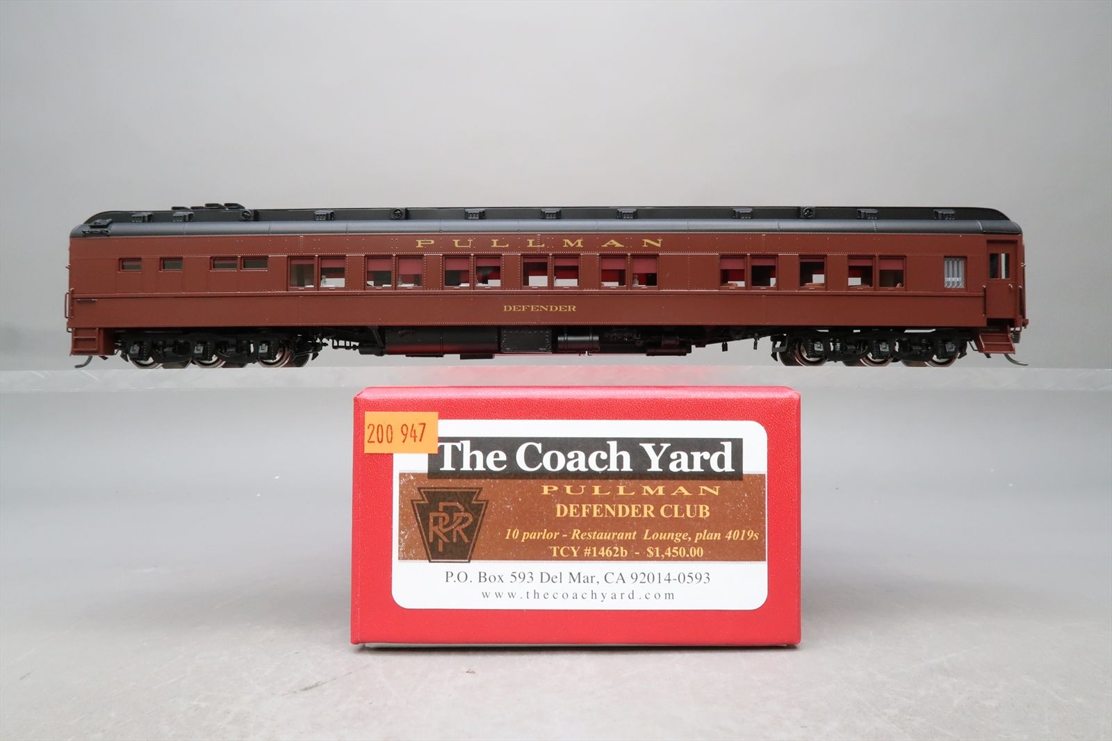 HO Brass Model - TCY 1462b PRR Pennsylvania Railroad HW 10 Parlor ...
