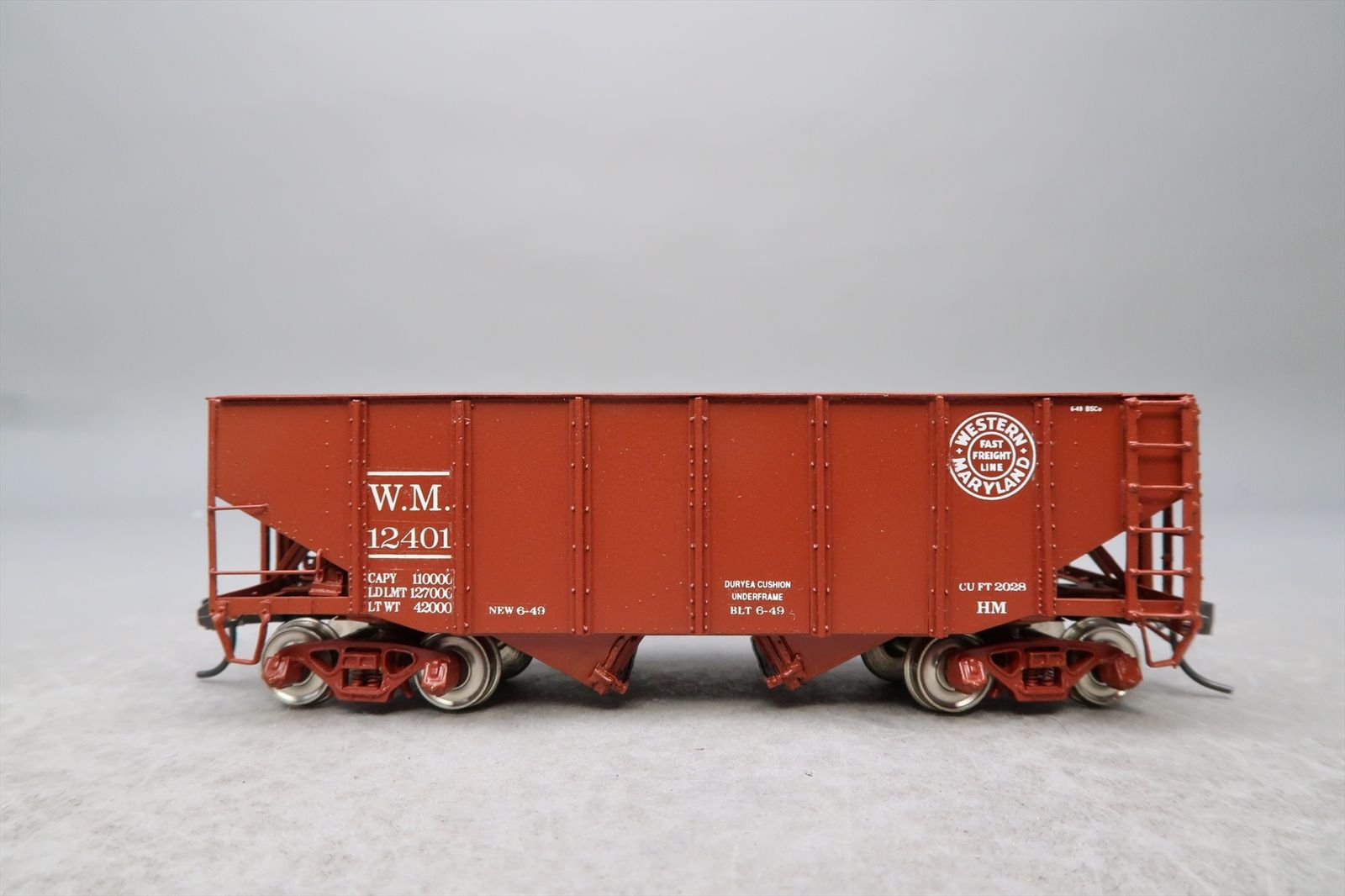 HO Brass Model - OMI 3088 WM Western Maryland 55-Ton 2-Bay Hopper ...