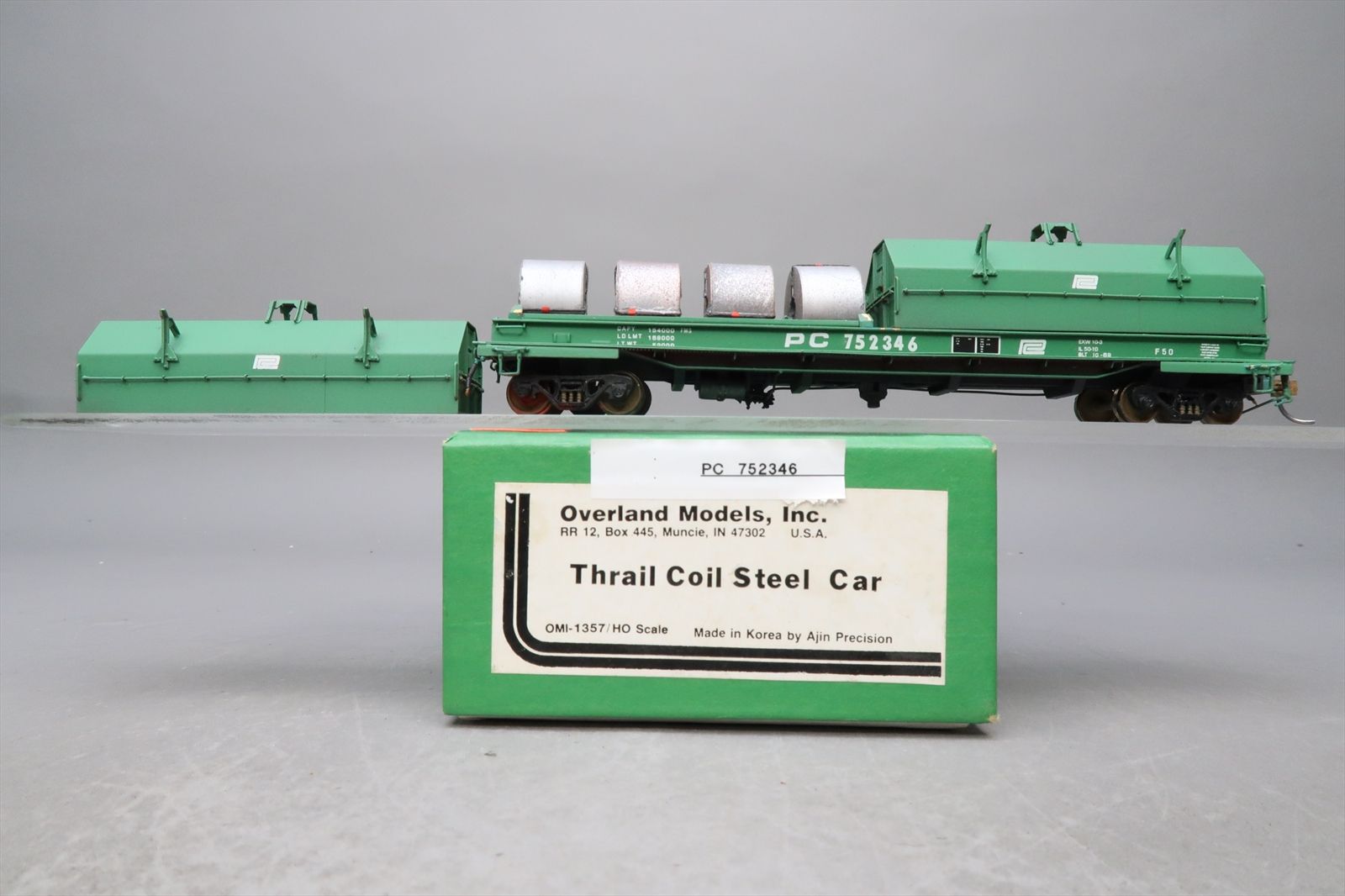 HO Brass Model - OMI 1357 PC Penn Central Thrall Coil Steel Car #752346 ...