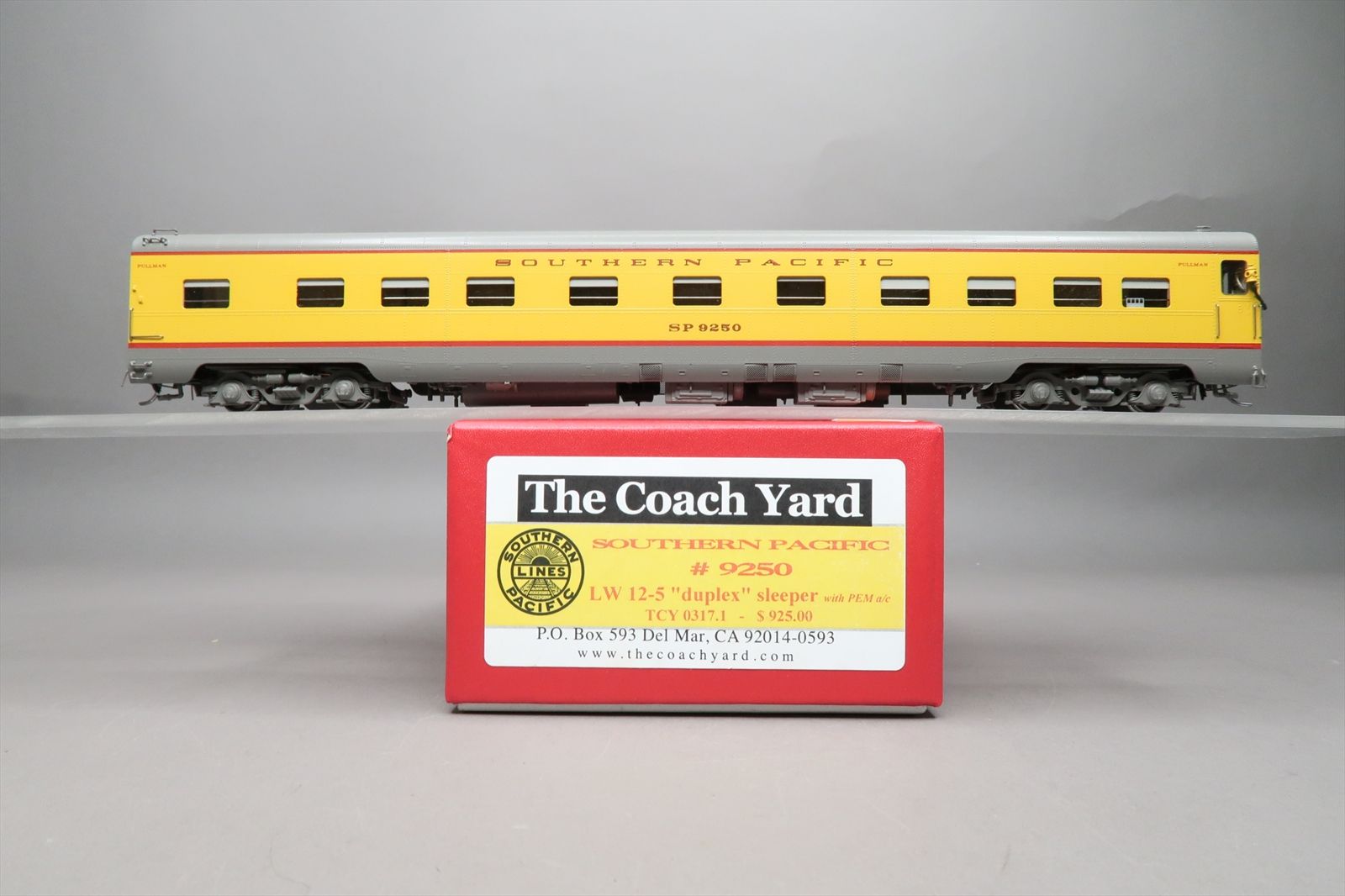 HO Brass Model - TCY 0317.1 SP Southern Pacific LW 12-5 Duplex Sleeper ...