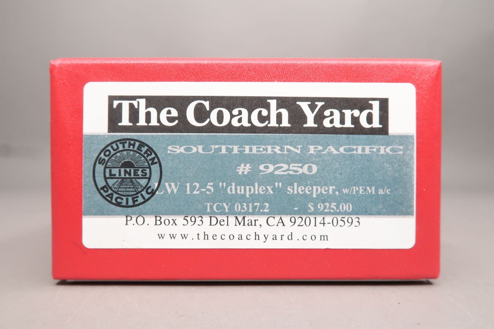 HO Brass Model - TCY 0317.2 SP Southern Pacific LW 12-5 Duplex Sleeper ...
