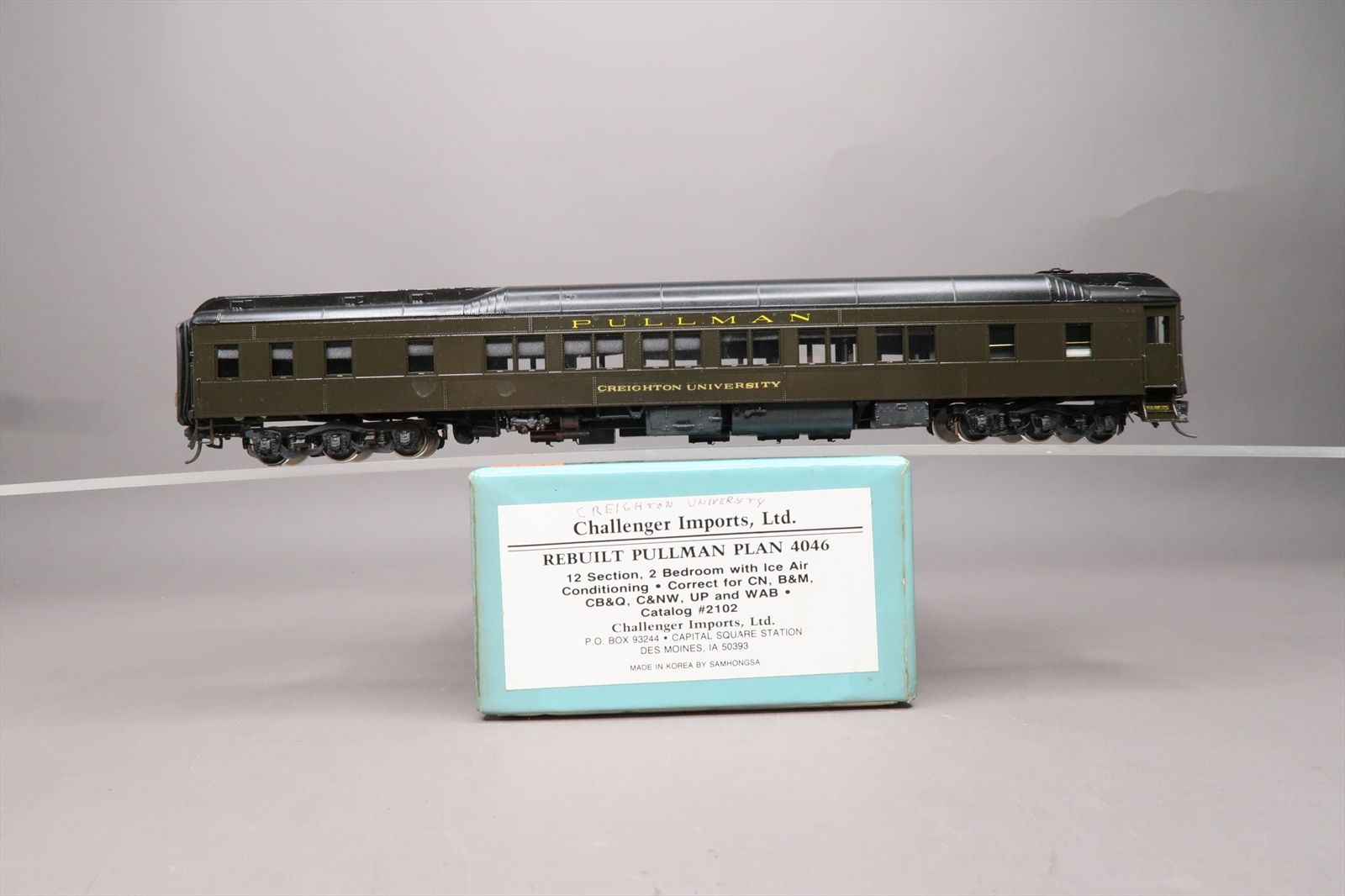 HO Brass Model - CIL 2102 HW Pullman Rebuilt Plan 4046 12-2 Sleeper w ...