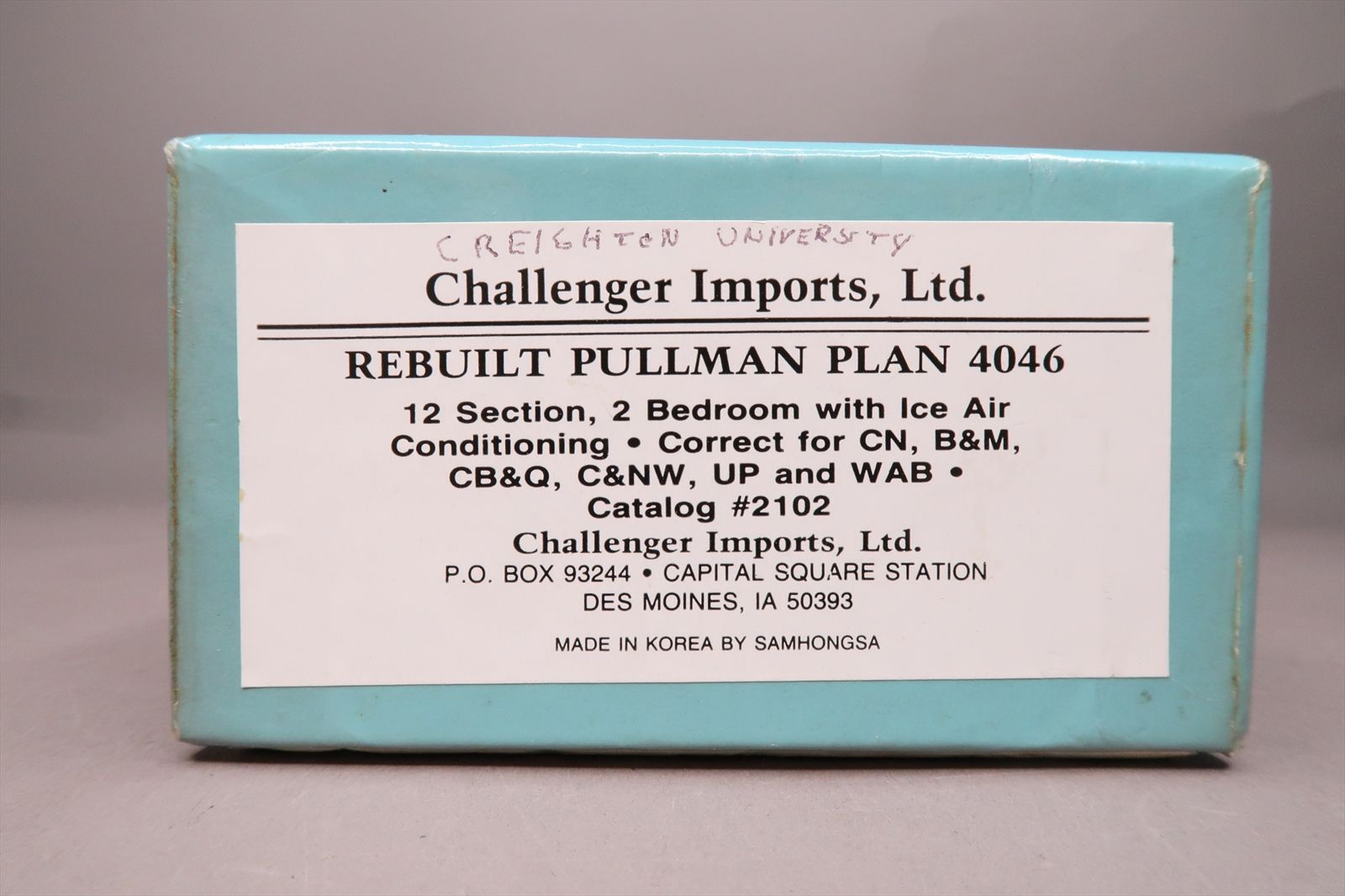 HO Brass Model - CIL 2102 HW Pullman Rebuilt Plan 4046 12-2 Sleeper w ...