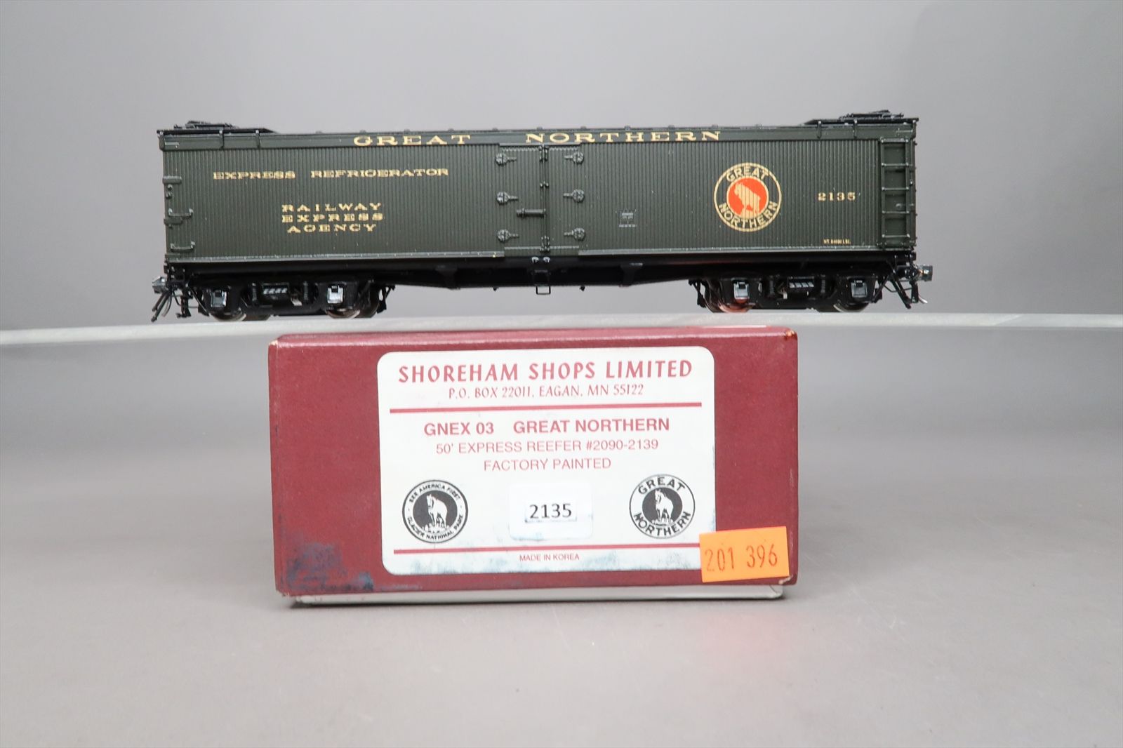 HO Brass Model - SSL GNEX03 GN Great Northern 50' Express Reefer #2135 ...