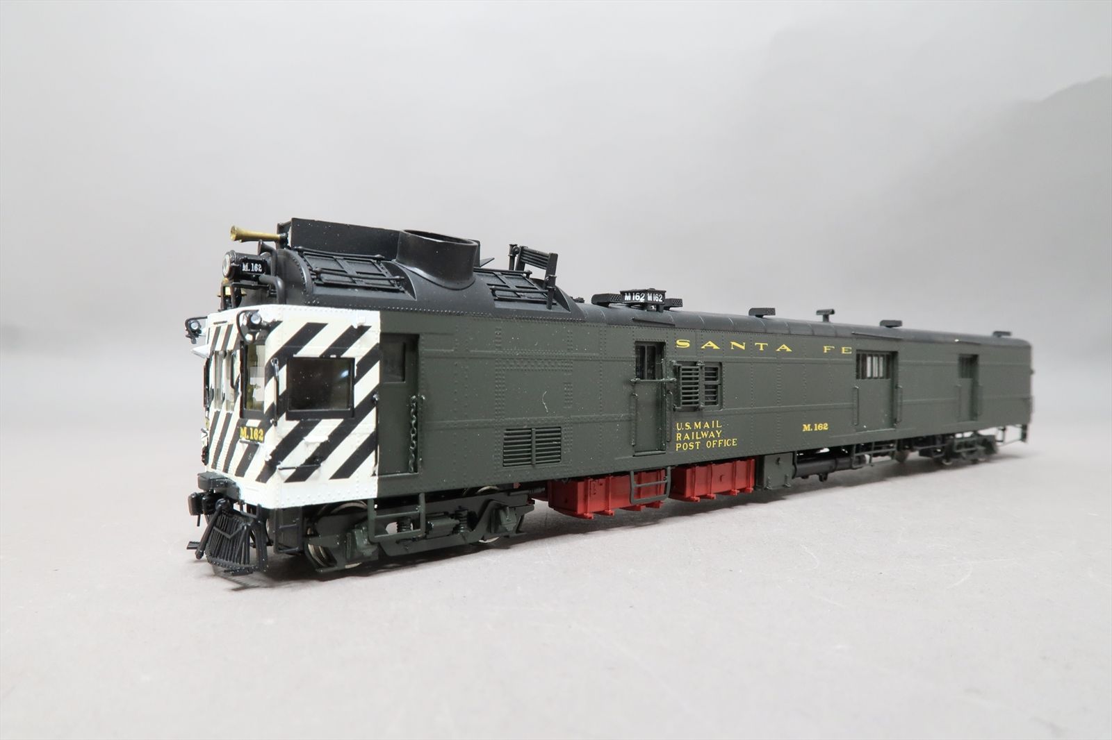 HO Brass Model - Key AT&SF Santa Fe Gas Motor Car Pre-1945 Zebra Stripe ...