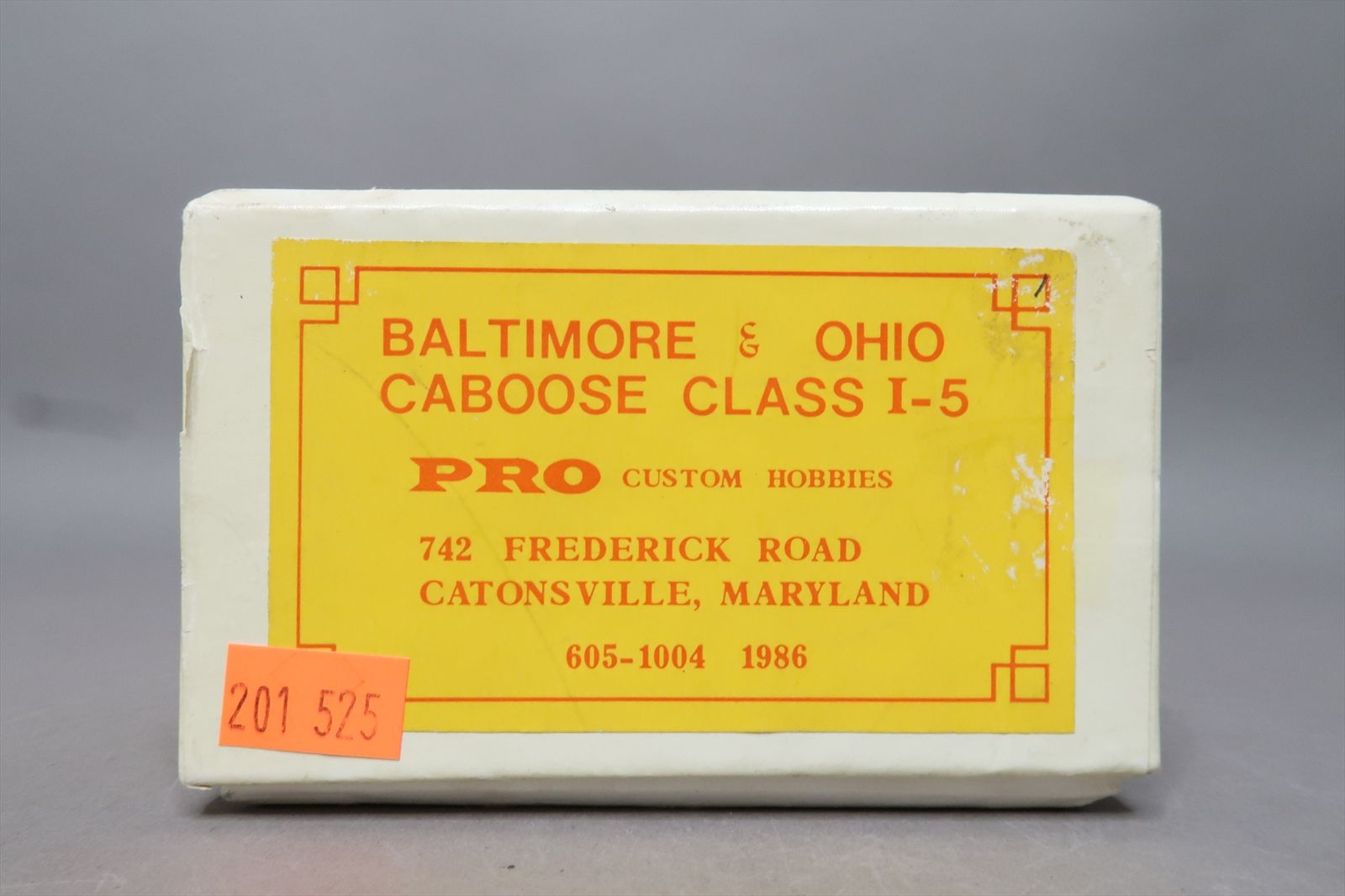 HO Brass Model - PCH Pro Custom Hobbies B&O Baltimore & Ohio I-5 ...