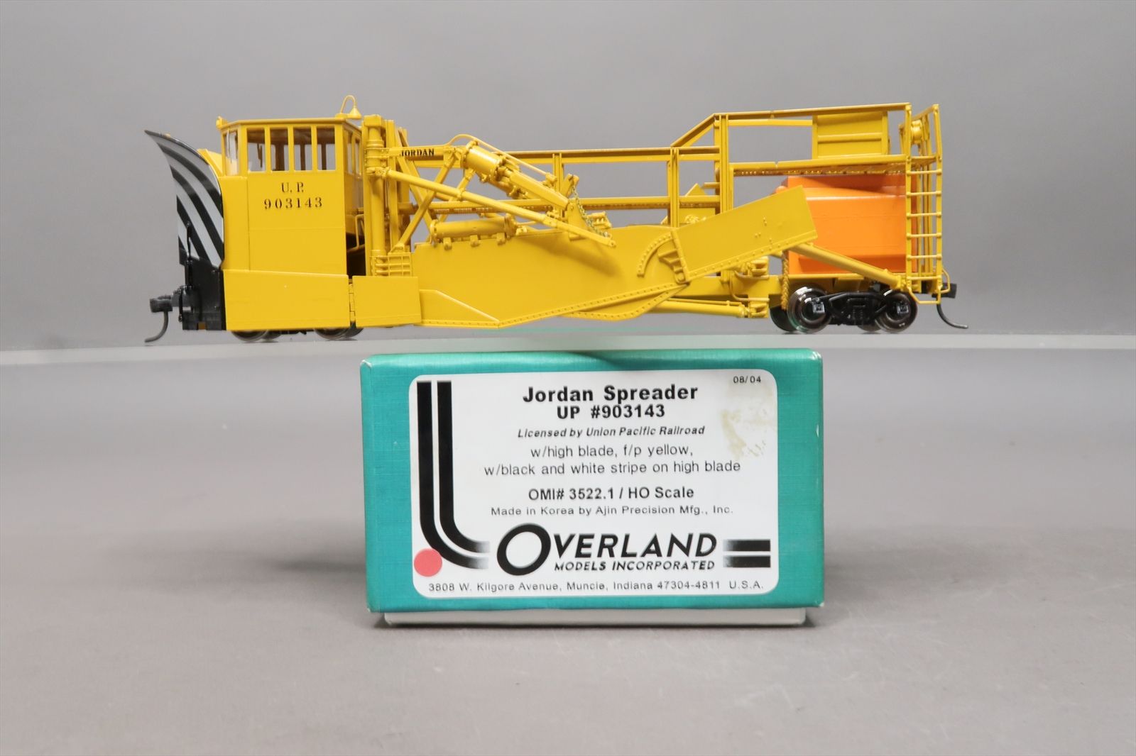 HO Brass Model - OMI 3522.1 UP Union Pacific Jordan Spreader w/ High ...