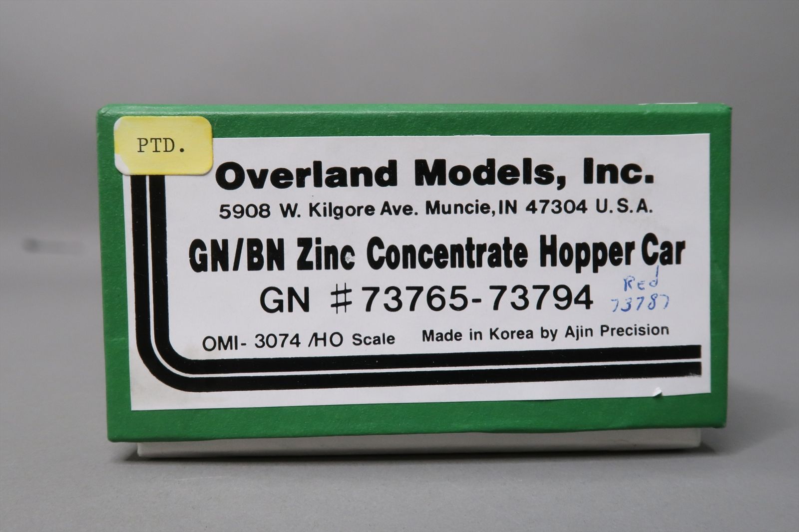 HO Brass Model - OMI 3074 GN Great Northern Zinc Concentrate Hopper ...