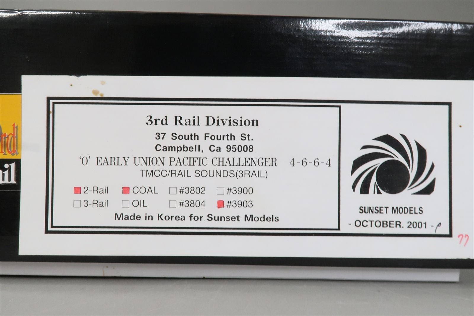 O 2-Rail Brass Model - SS Sunset UP Union Pacific Challenger 4-6-6-4 ...