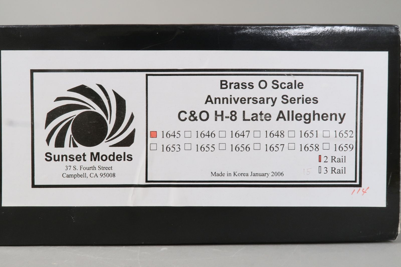 O 2-Rail Brass Model - SS Sunset C&O Chesapeake & Ohio Allegheny 2-6-6 ...