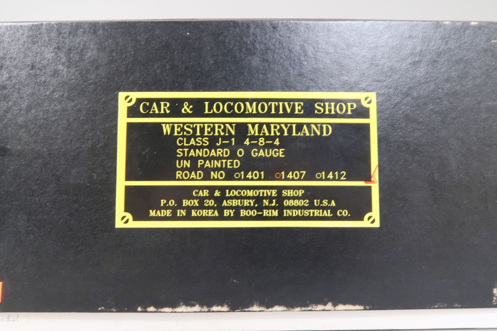 O Brass Model - C&LS WM Western Maryland Potomac J-1 4-8-4 - Unpainted ...