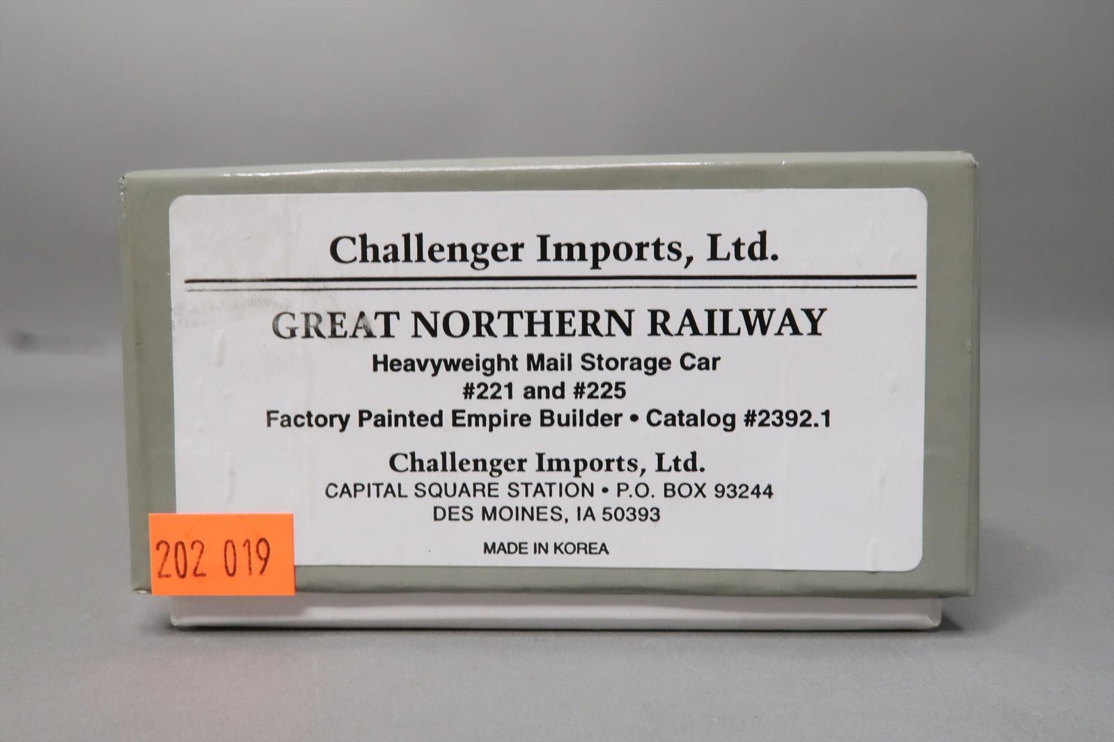 HO Brass Model - CIL 2392.1 GN Great Northern Heavyweight Mail Storage ...