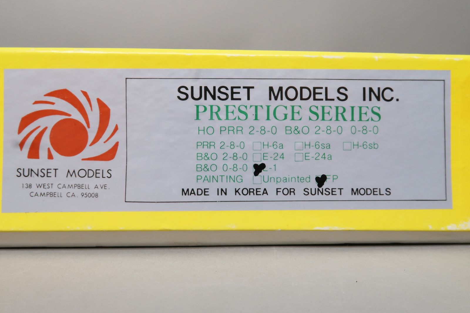 HO Brass Model - SS Sunset Prestige B&O Baltimore & Ohio L-1 0-8-0 ...