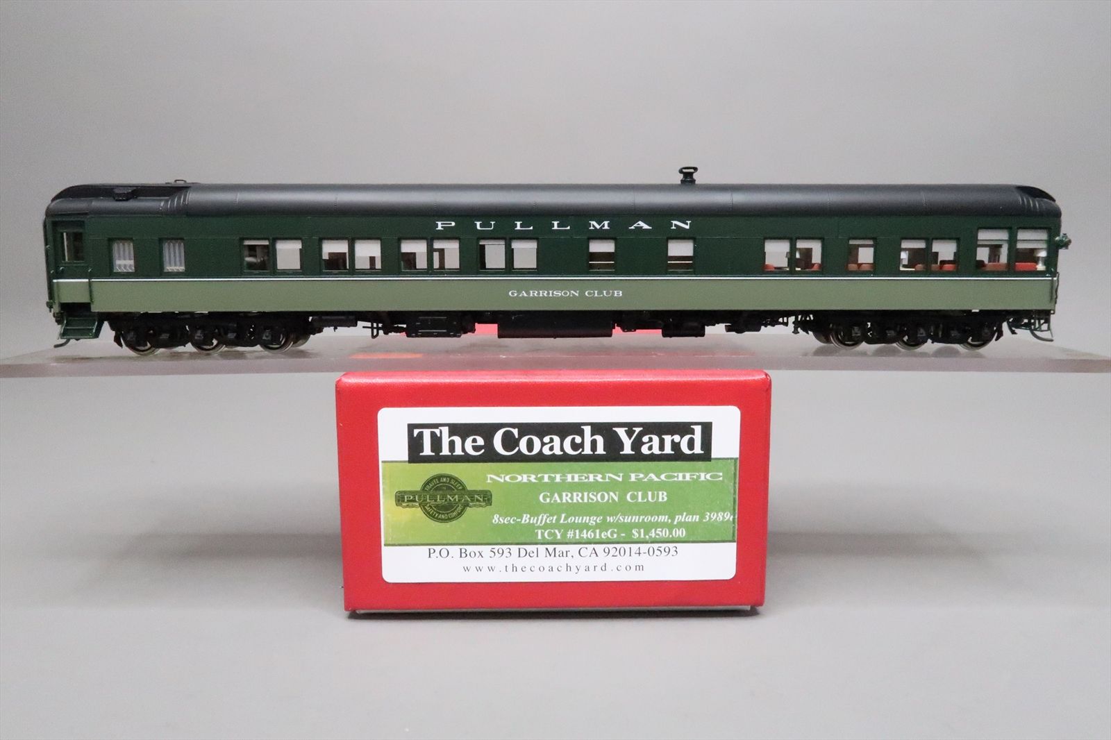 HO Brass Model - TCY 1461eG NP Northern Pacific HW 8 Section Buffet ...