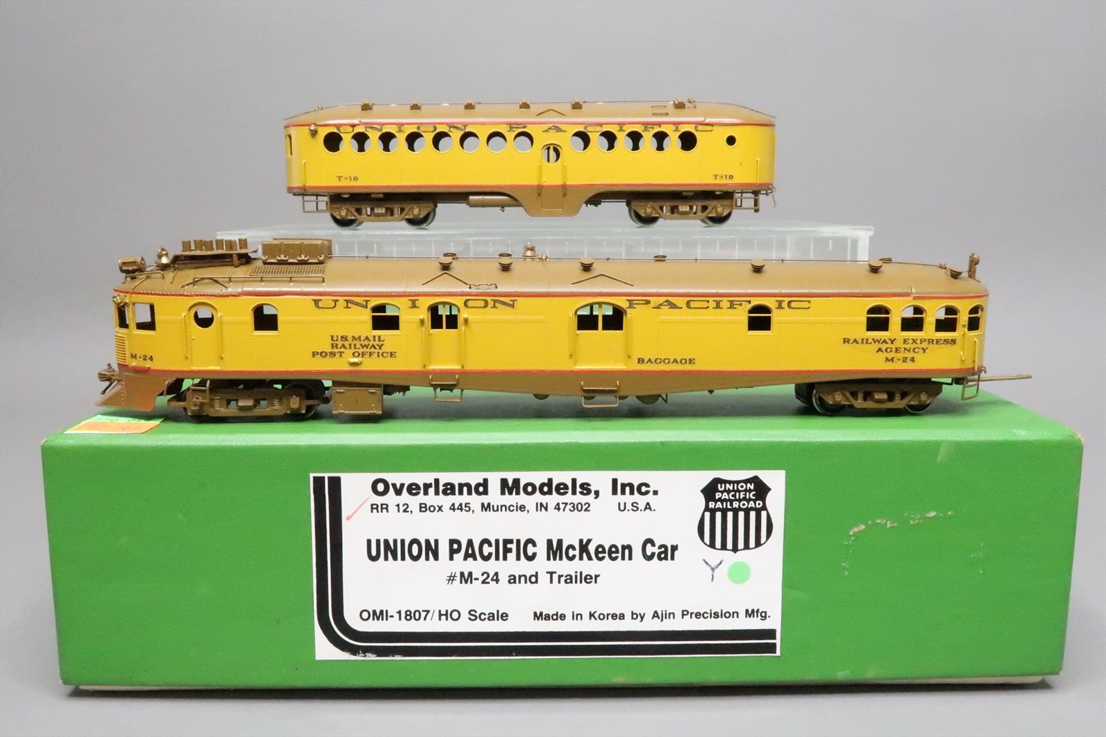 HO Brass Model - OMI 1807 UP Union Pacific Mckeen Car + Trailer #M-24 ...