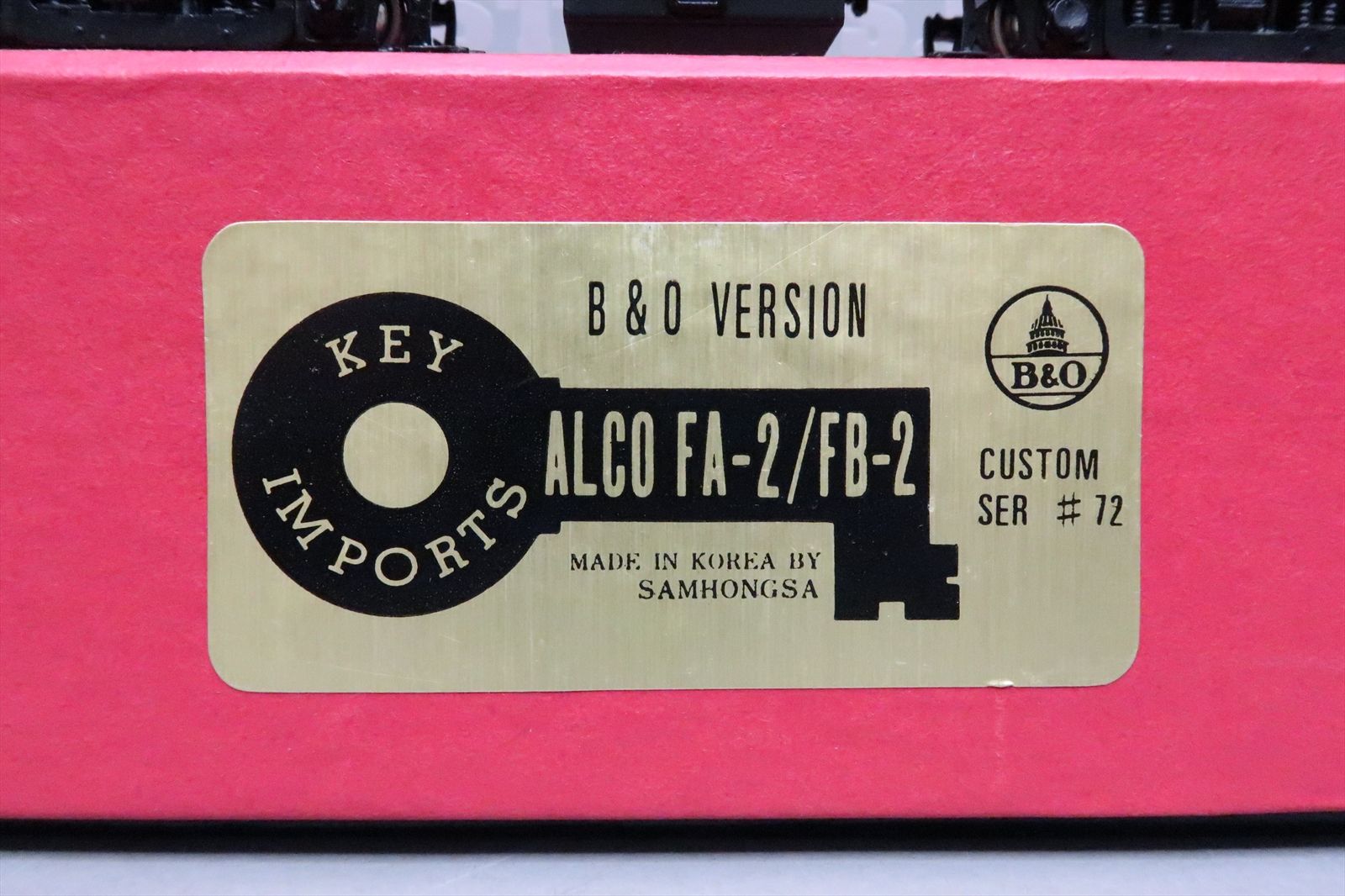 HO Brass Model - Key CS#72 B&O Baltimore & Ohio ALCO FA-2 FB-2 FA FB A ...