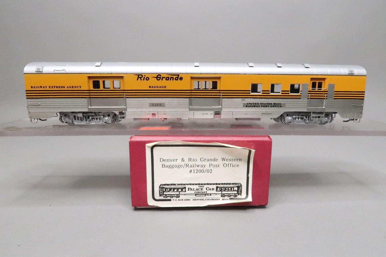 HO Brass Model - Palace 614 D&RGW Rio Grande Baggage RPO w/ Skirts ...