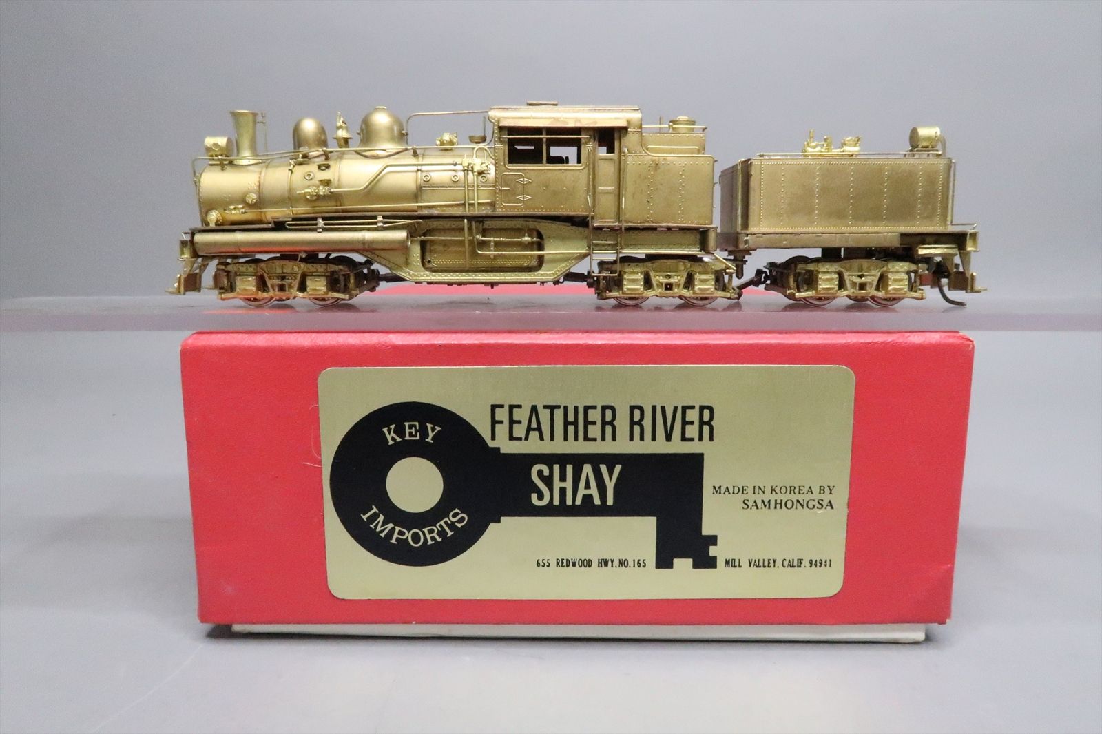 HO Brass Model - Key Feather River Logging 3-Truck Shay - Unpainted ...