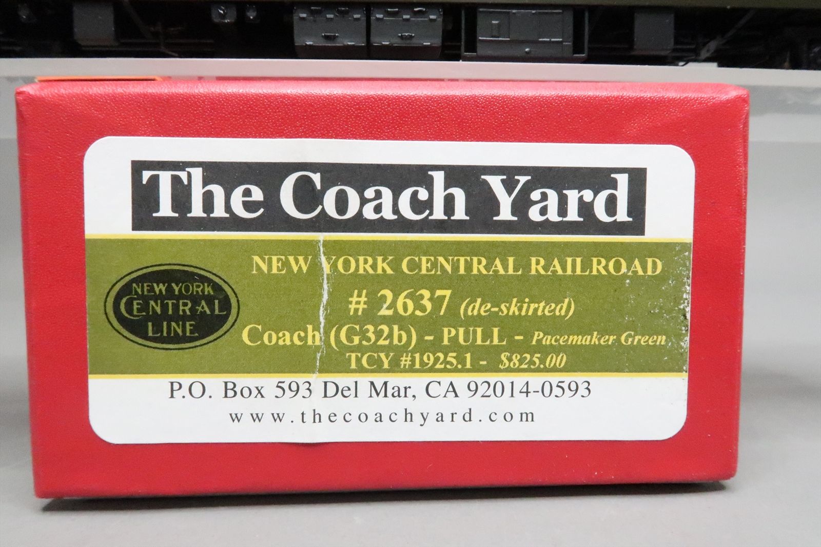 HO Brass Model - TCY 1925.1 NYC New York Central Deskirted Coach G32b ...