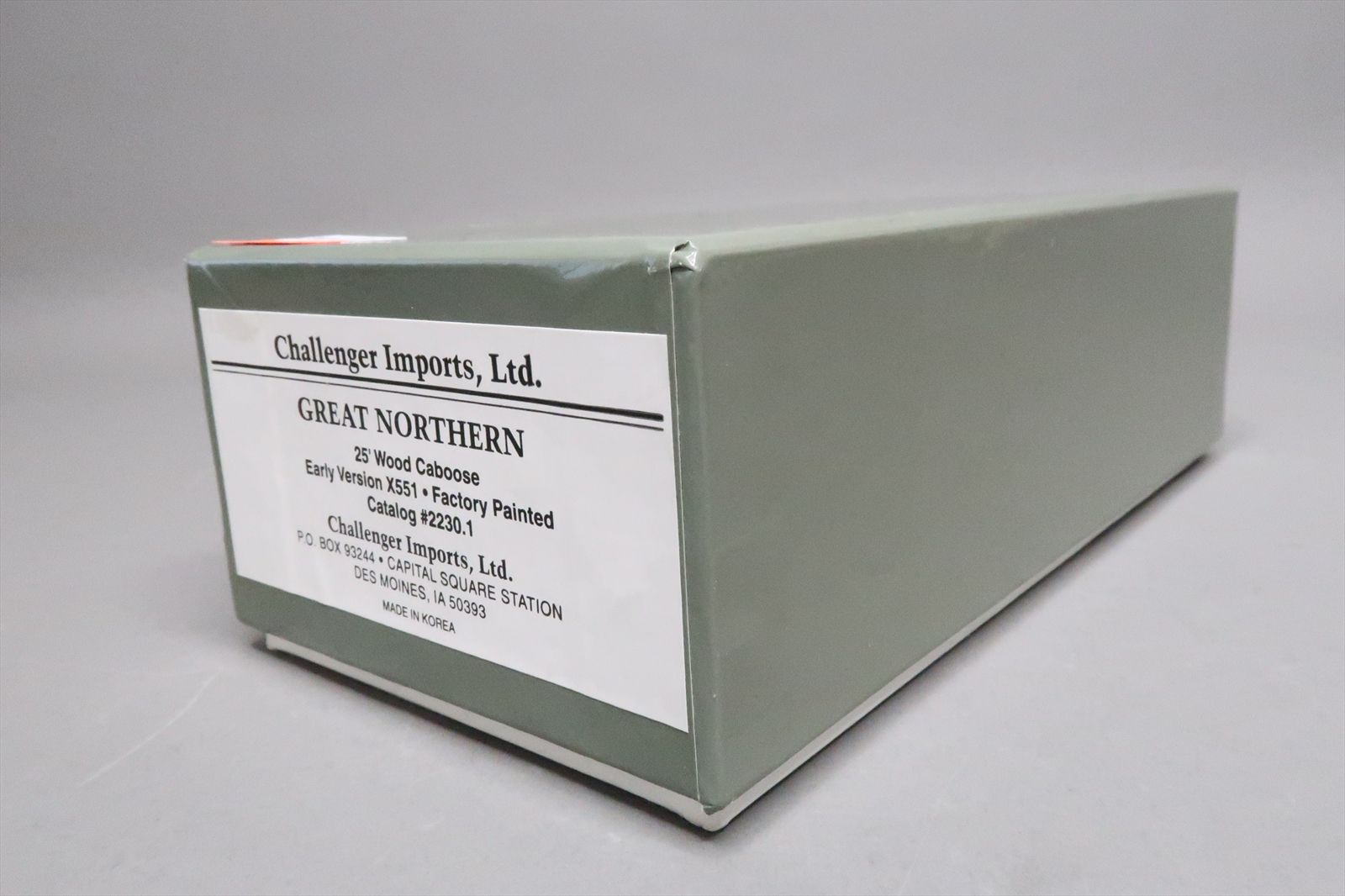 HO Brass Model - CIL 2230.1 GN Great Northern 25' Wood Caboose Early ...