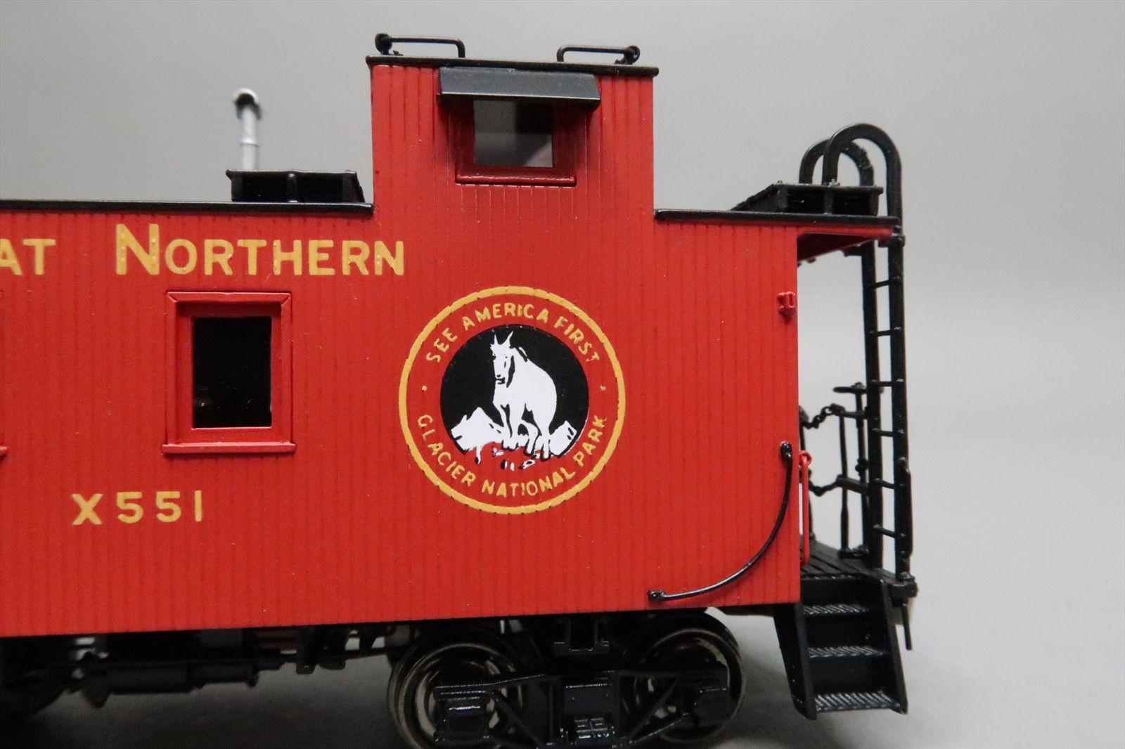 HO Brass Model - CIL 2230.1 GN Great Northern 25' Wood Caboose Early ...
