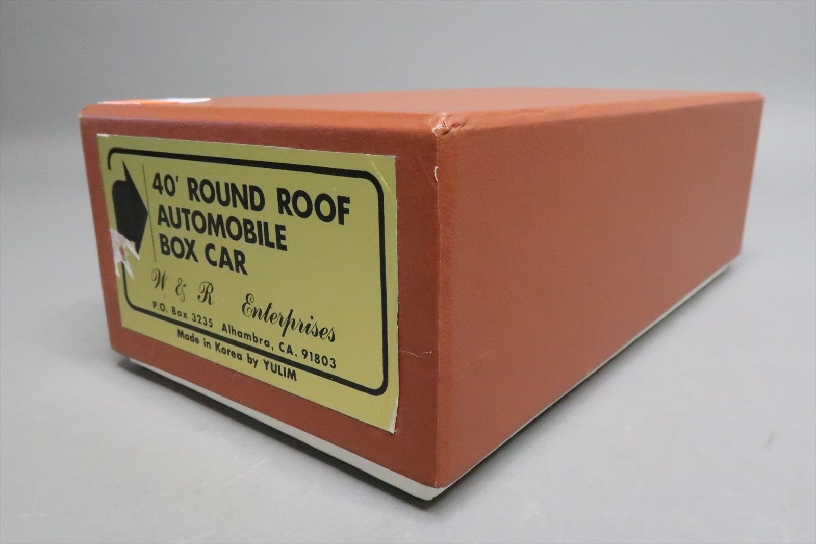 HO Brass Model - W&R 40' Round Roof Auto Automobile Box Car Boxcar ...