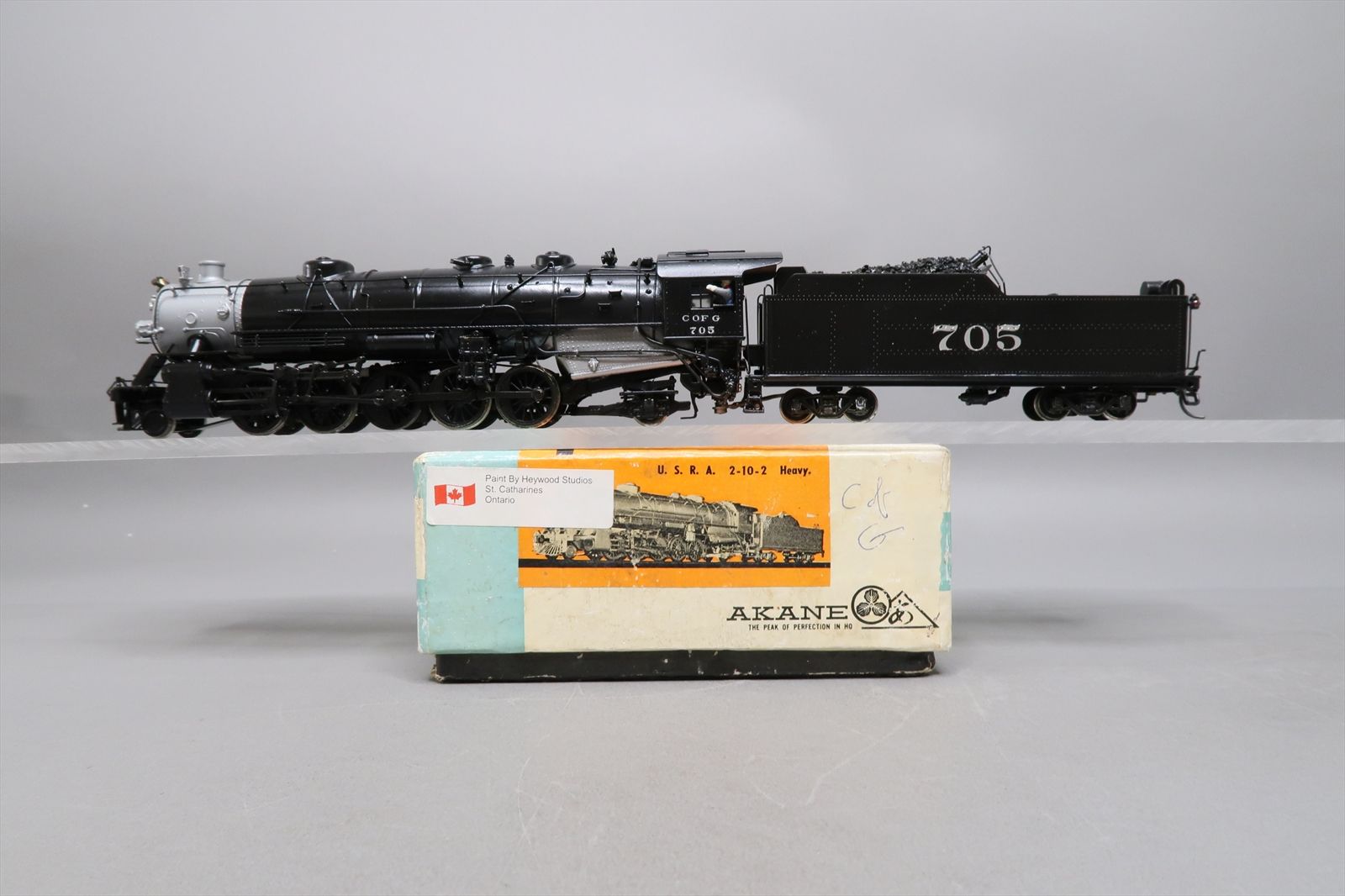 HO Brass Model - Akane CofG Central of Georgia USRA Heavy 2-10-2 #705 ...