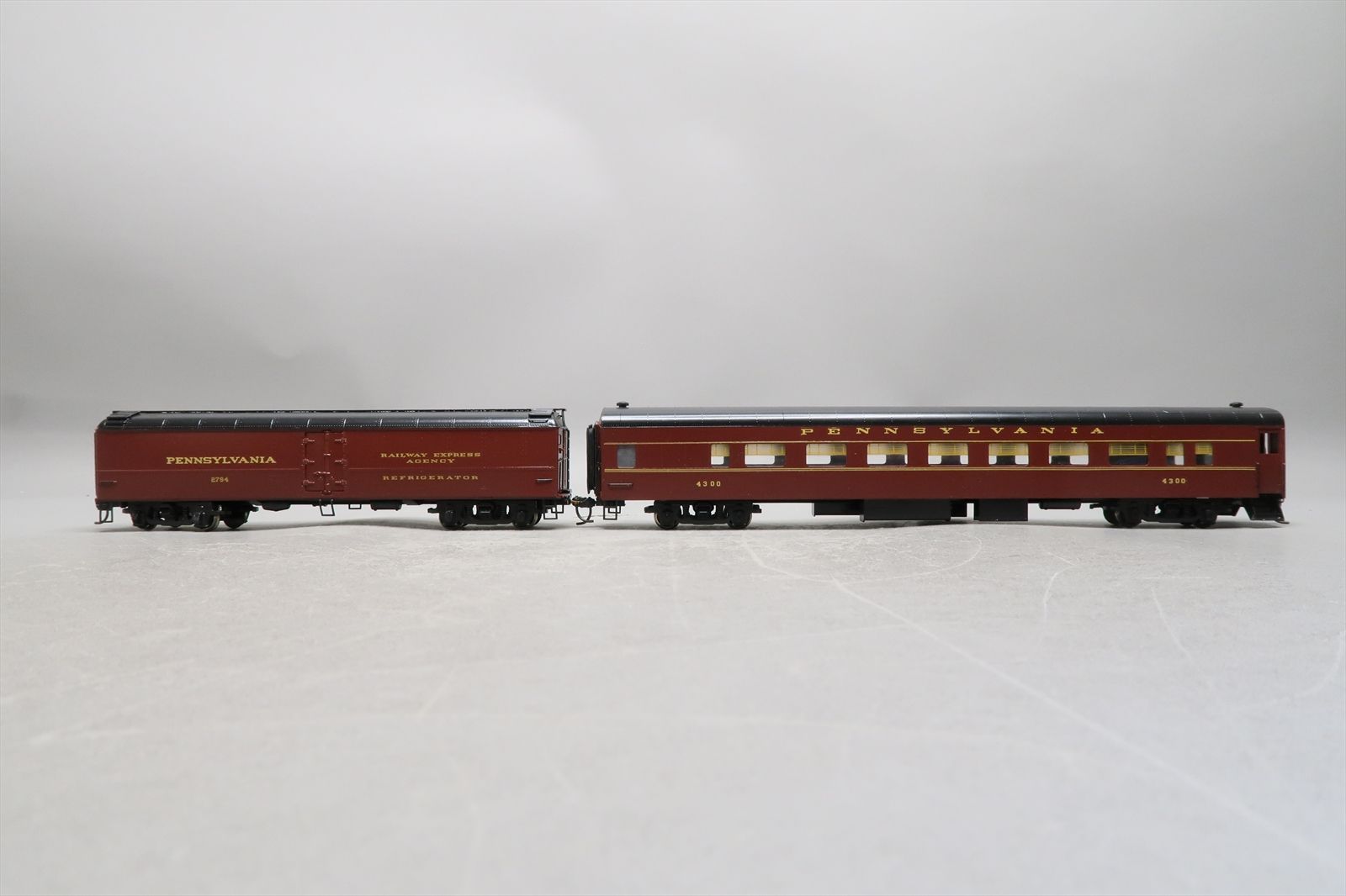 HO Brass Model - NPP PRR Pennsylvania P50 Modified Coach + R50 Express ...