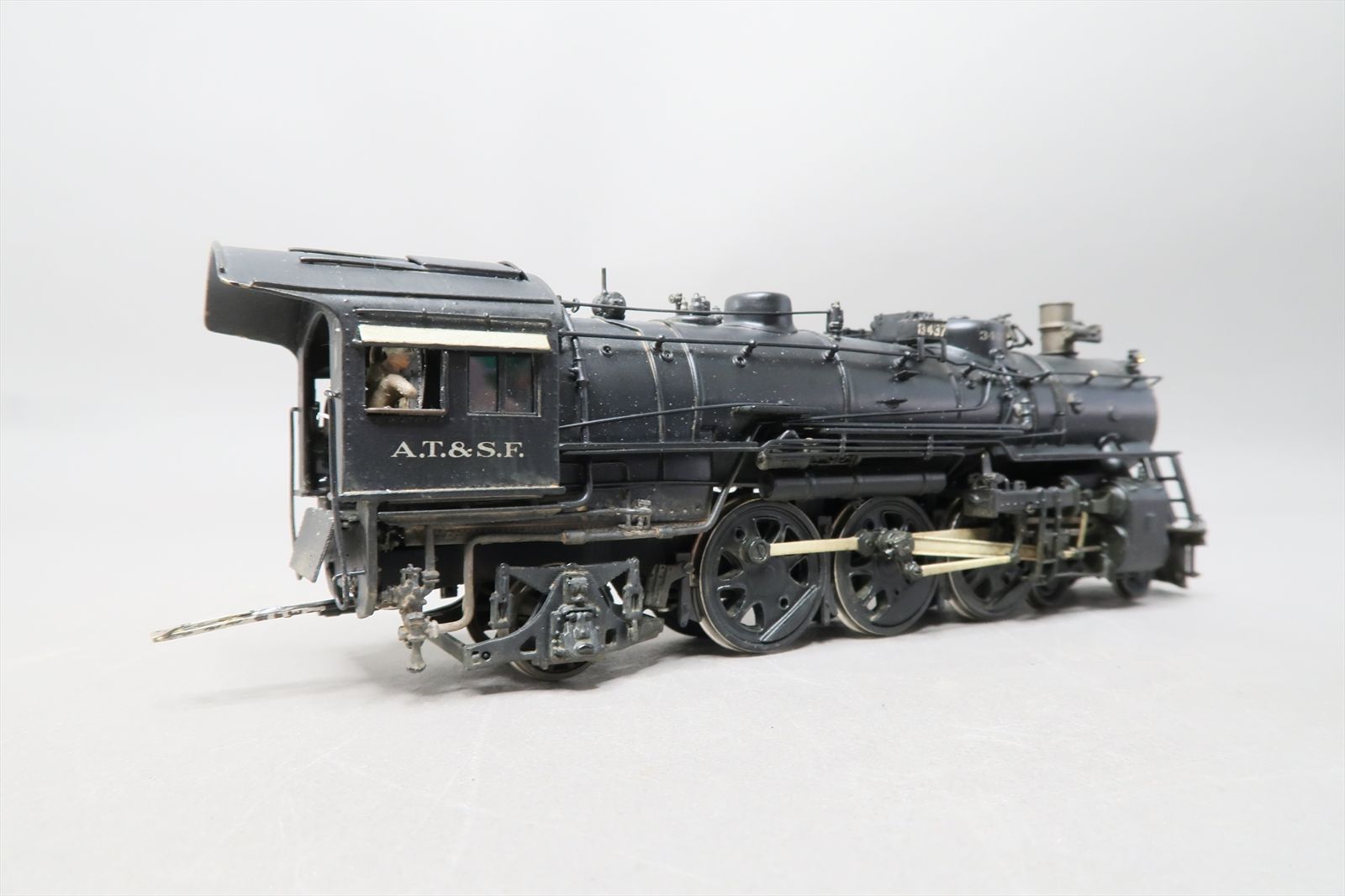 HO Brass Model - Key AT&SF Santa Fe 4-6-2 Box Poks Drivers #3437 - Pro ...