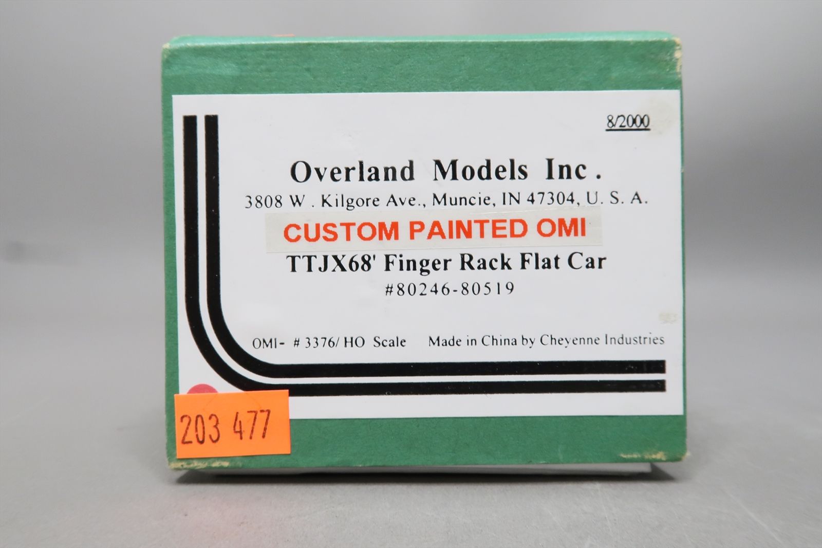 HO Brass Model - OMI 3376.1 TTJX Trailer Train Finger Rack Flatcar ...