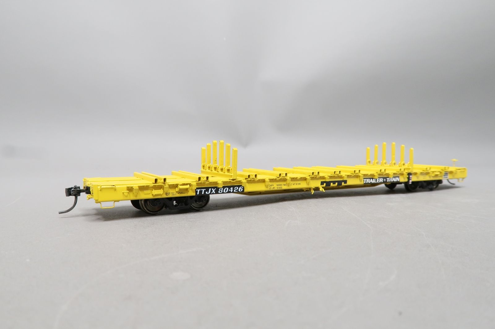 HO Brass Model - OMI 3376.1 TTJX Trailer Train Finger Rack Flatcar ...