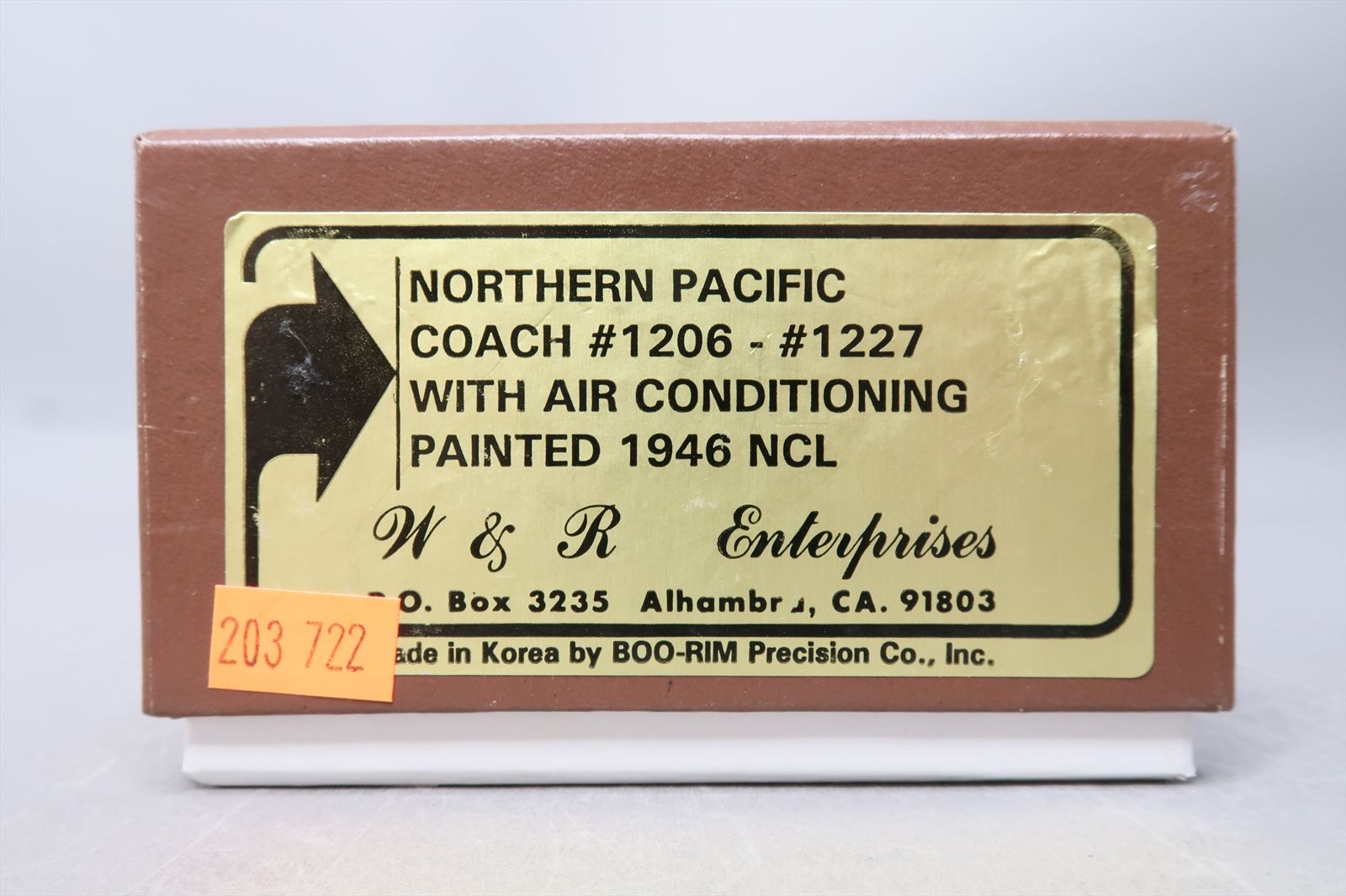 HO Brass Model - W&R NP Northern Pacific Coach 1946 NCL North Coast ...