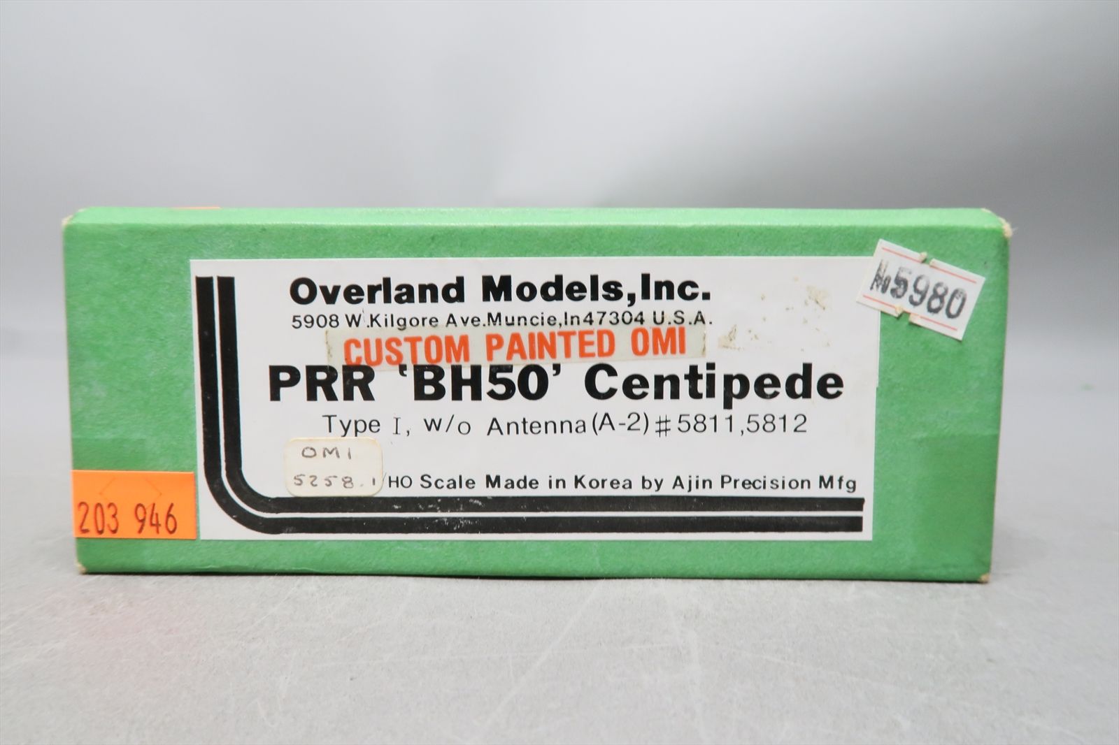 HO Brass Model - OMI 5258 PRR Pennsylvania BH50 Centipede Type I w/o ...
