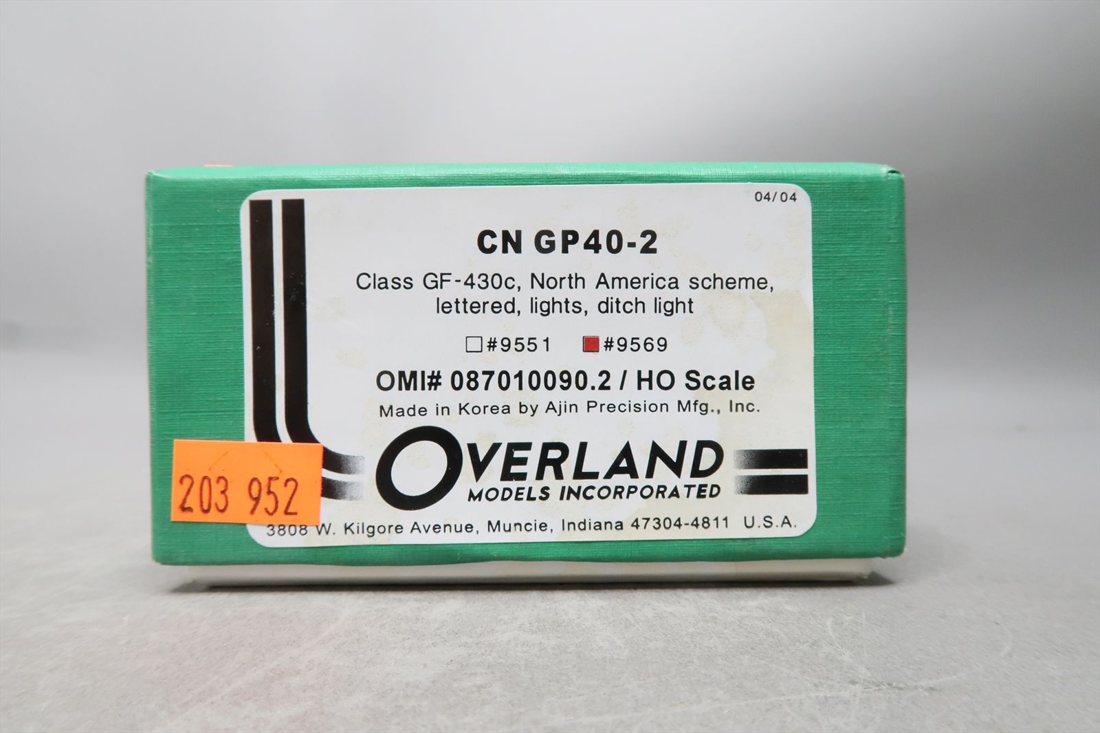 HO Brass Model - OMI CN CNR Canadian National EMD GP40-2 / GF-430c ...