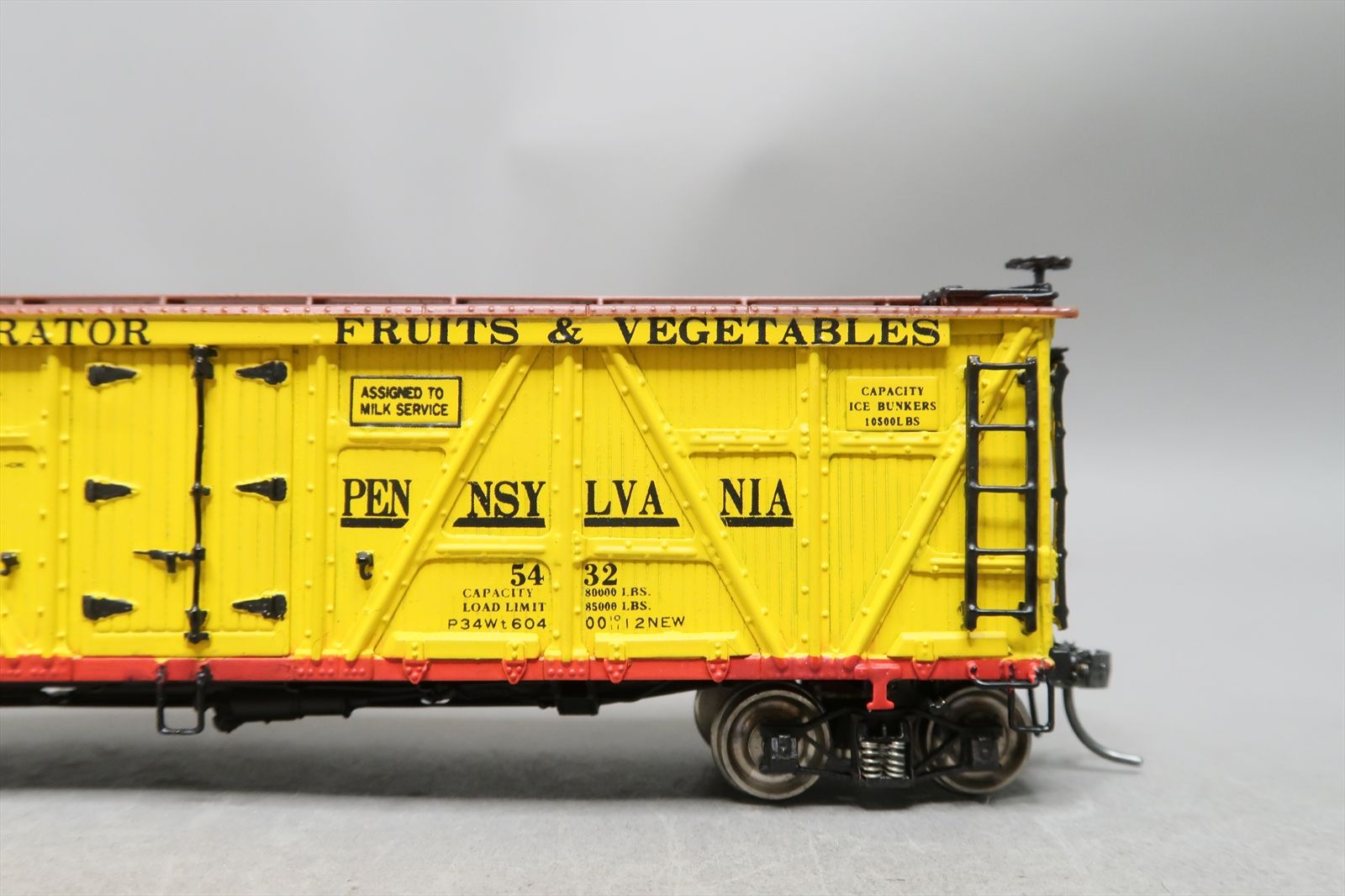 HO Brass Model - OMI 3069 FGEX PRR Pennsylvania R7 Reefer Refrigerator ...