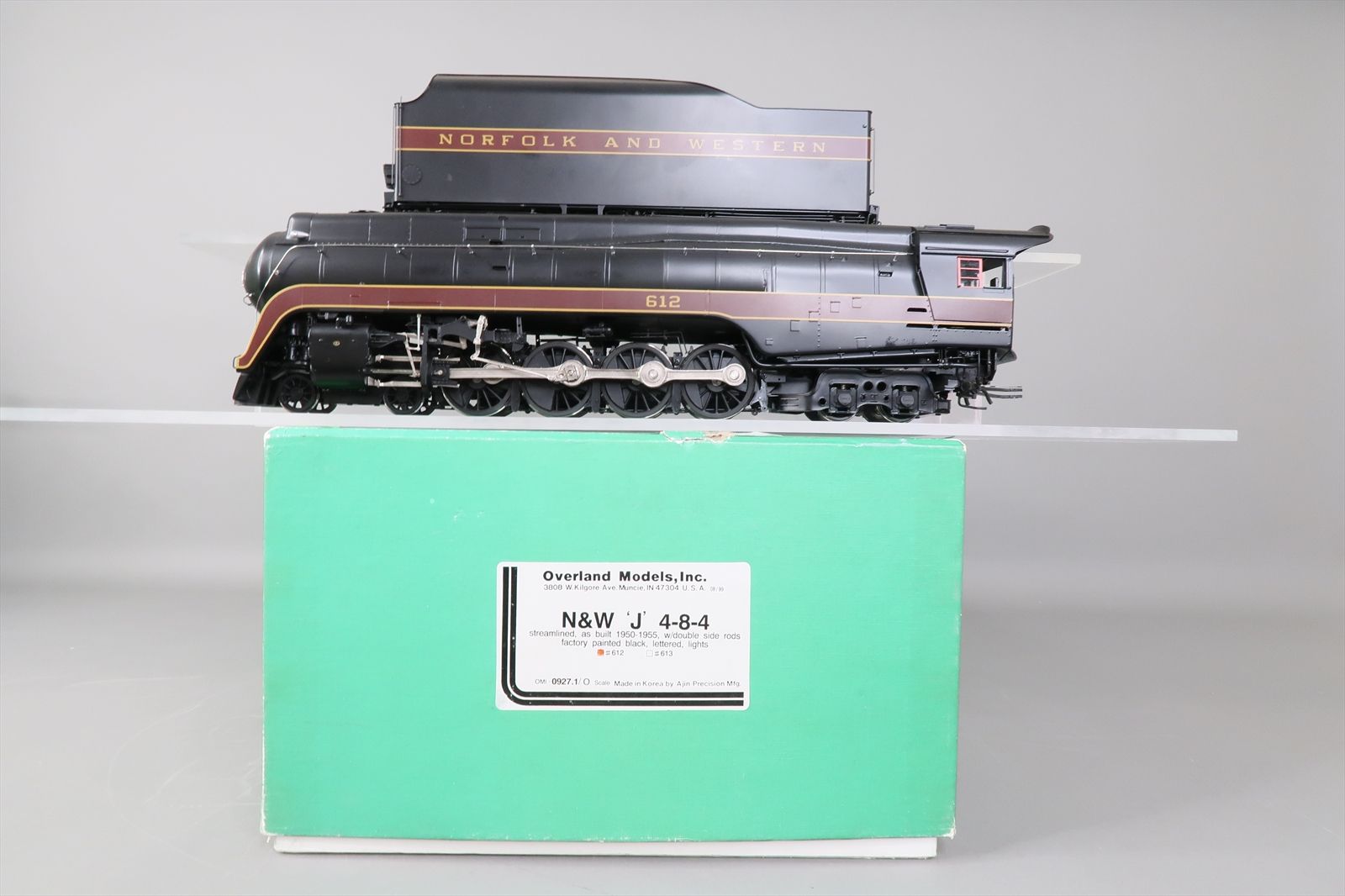 O Brass Model - OMI 0927.1 N&W Norfolk & Western J Streamlined 4-8-4 As ...