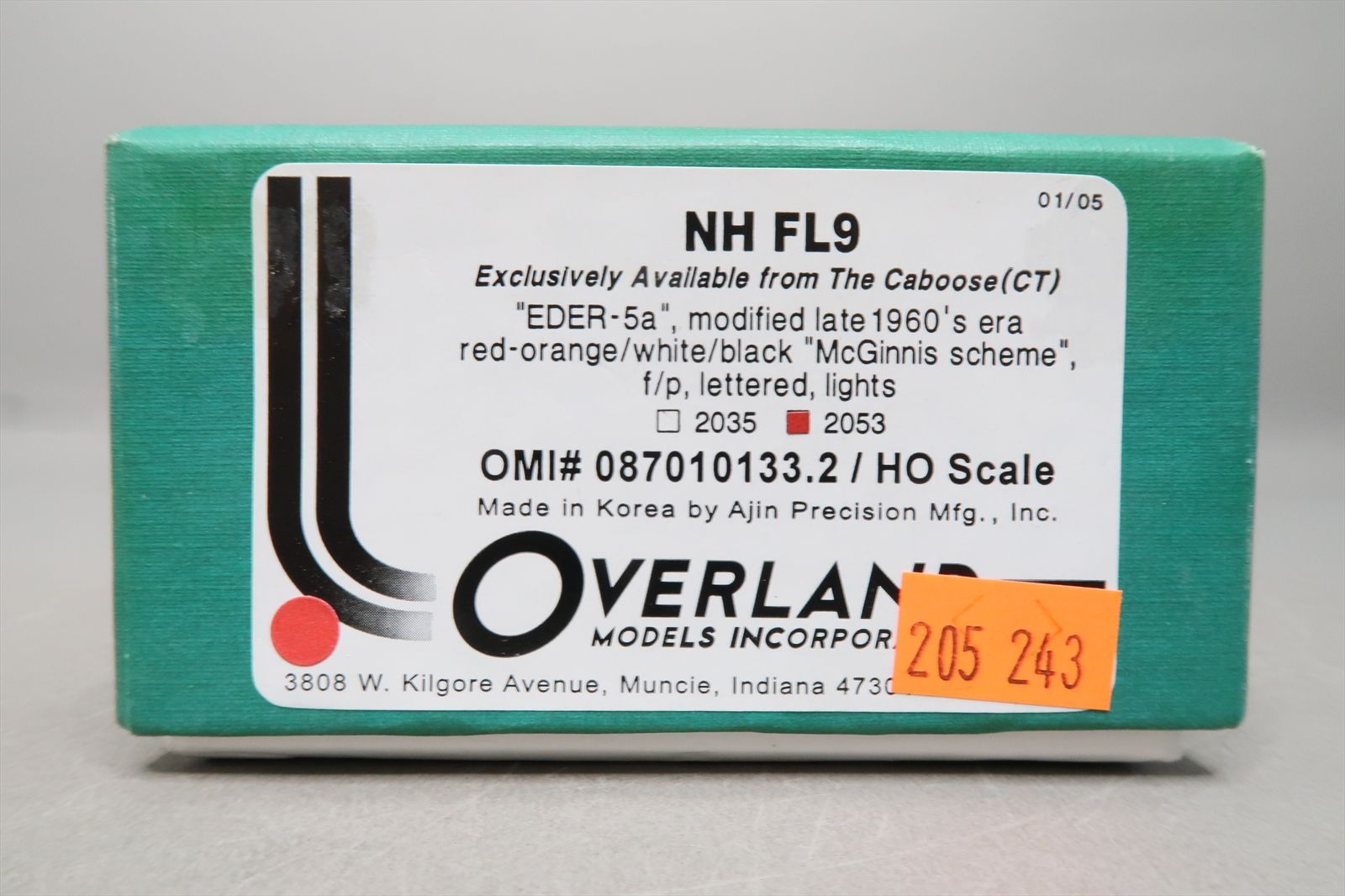 HO Brass Model - OMI 087010133.2 NH New Haven FL9 EDER-5a #2053 - F/P ...