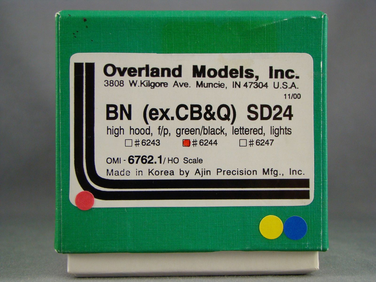 HO OMI Burlington Northern BN SD24 #6244 Diesel Locomotive